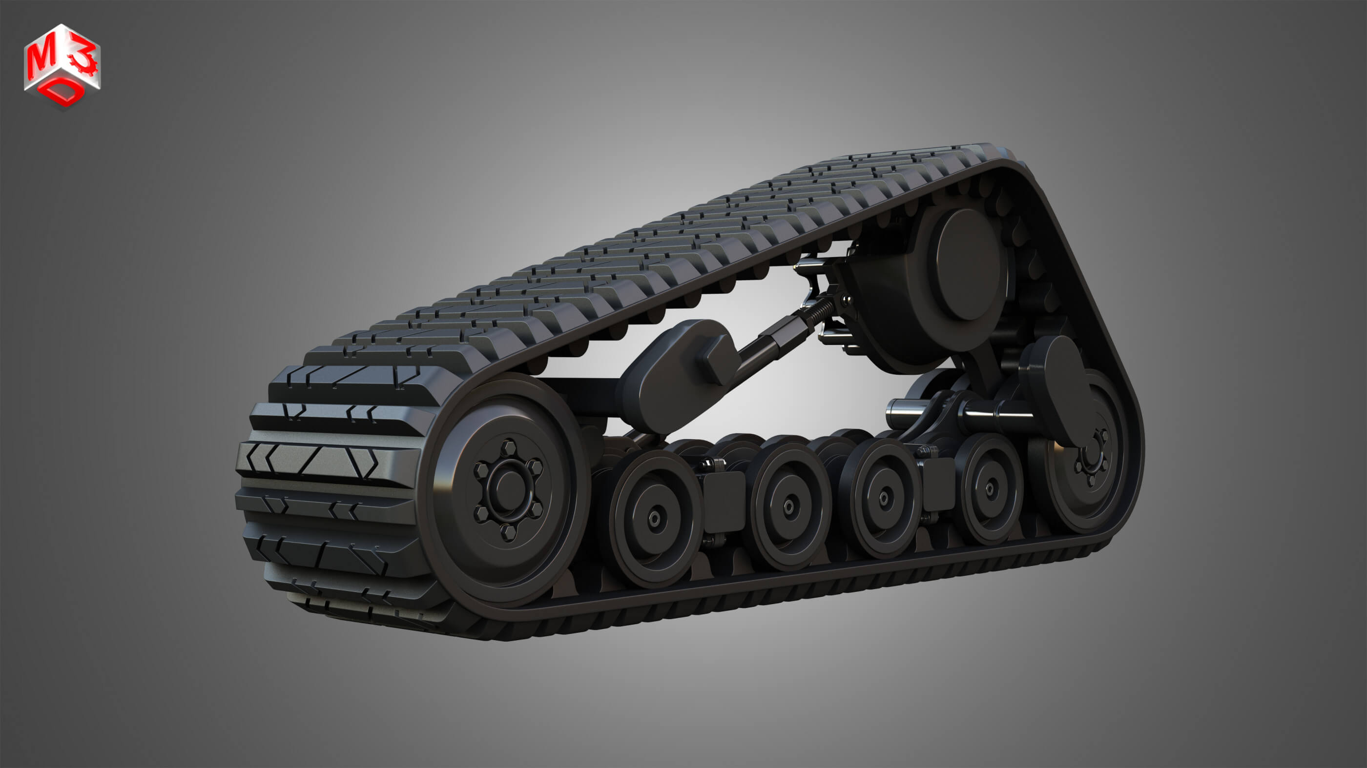 Asv VT100 Tracks - Crawlers 3D Model by Markos3d