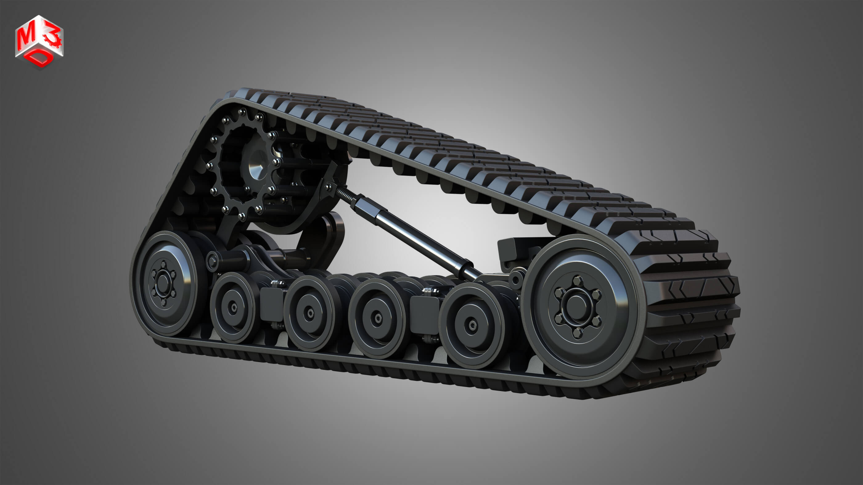Asv VT100 Tracks - Crawlers 3D Model by Markos3d