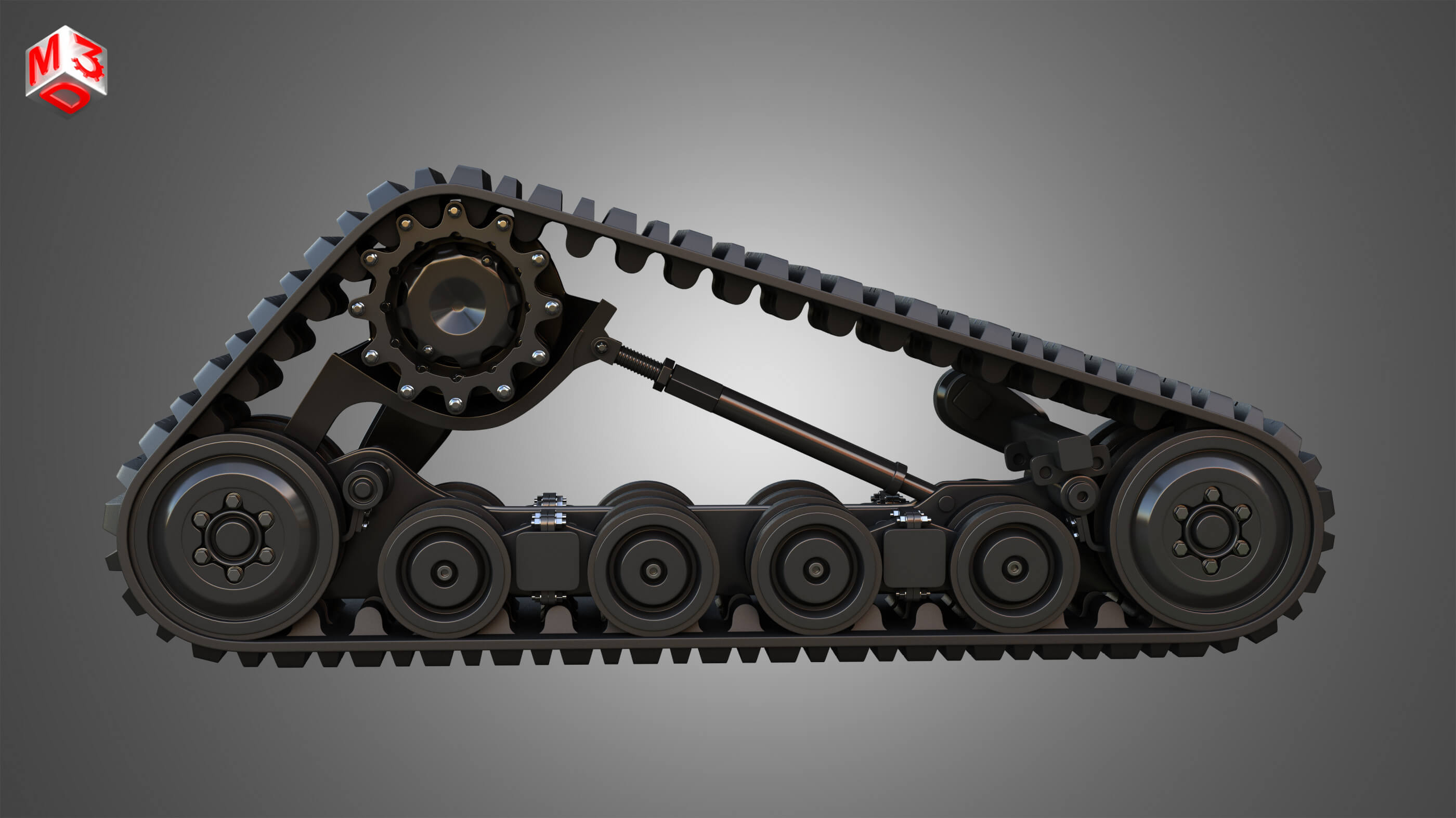 Asv VT100 Tracks - Crawlers 3D Model by Markos3d