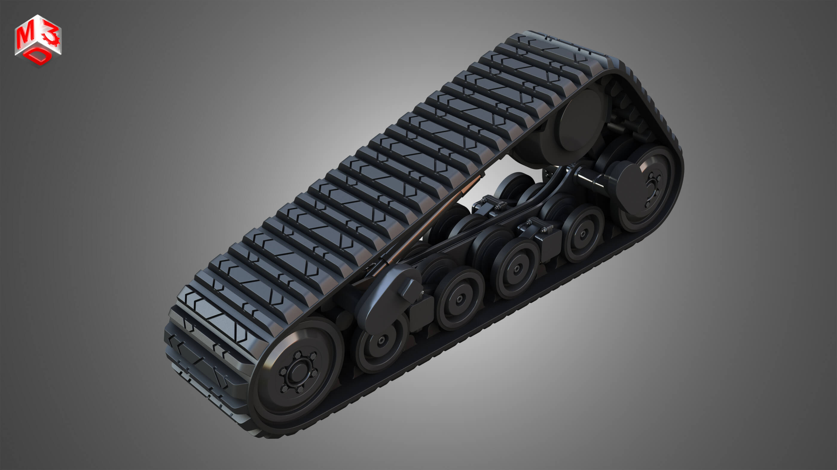 Asv VT100 Tracks - Crawlers 3D Model by Markos3d