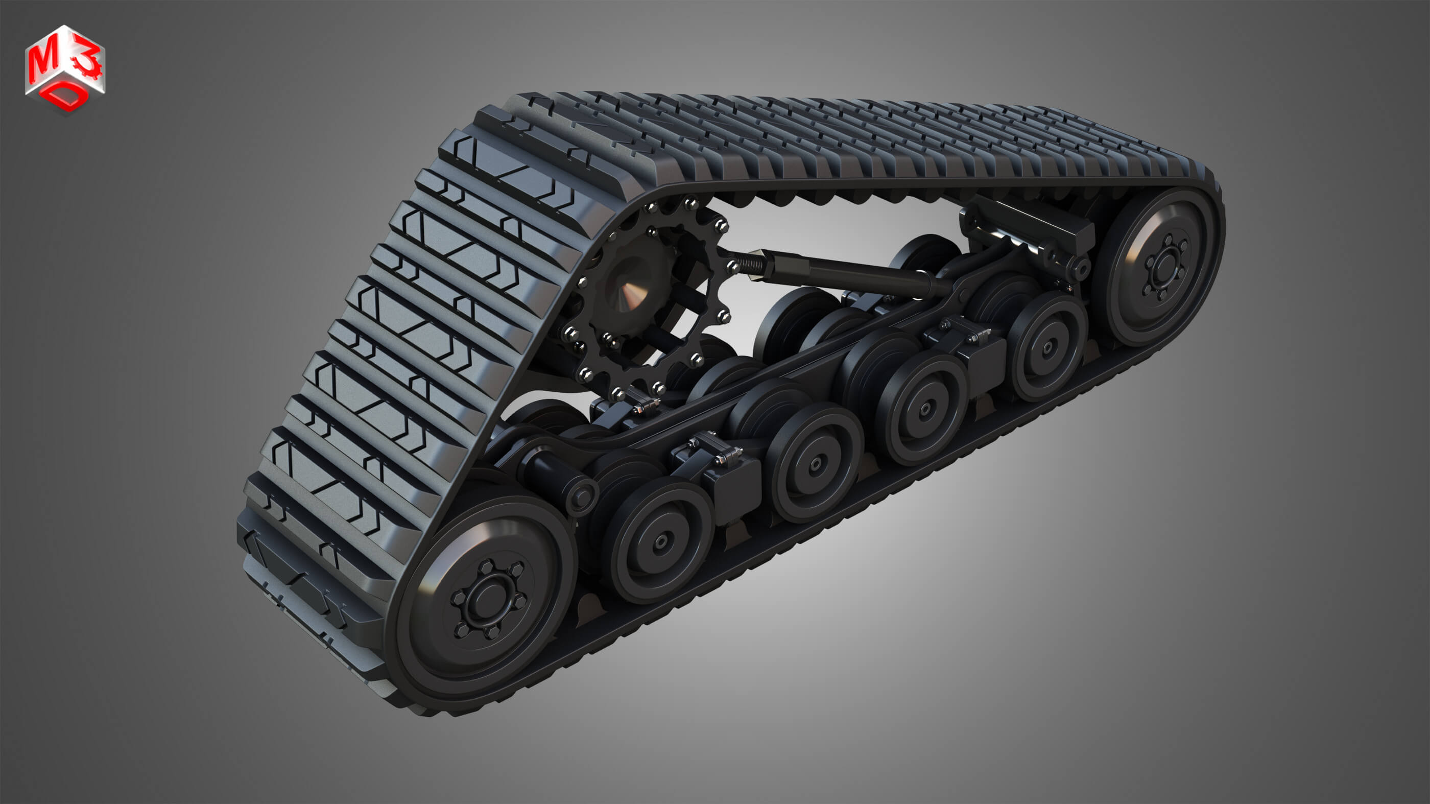 Asv VT100 Tracks - Crawlers 3D Model by Markos3d
