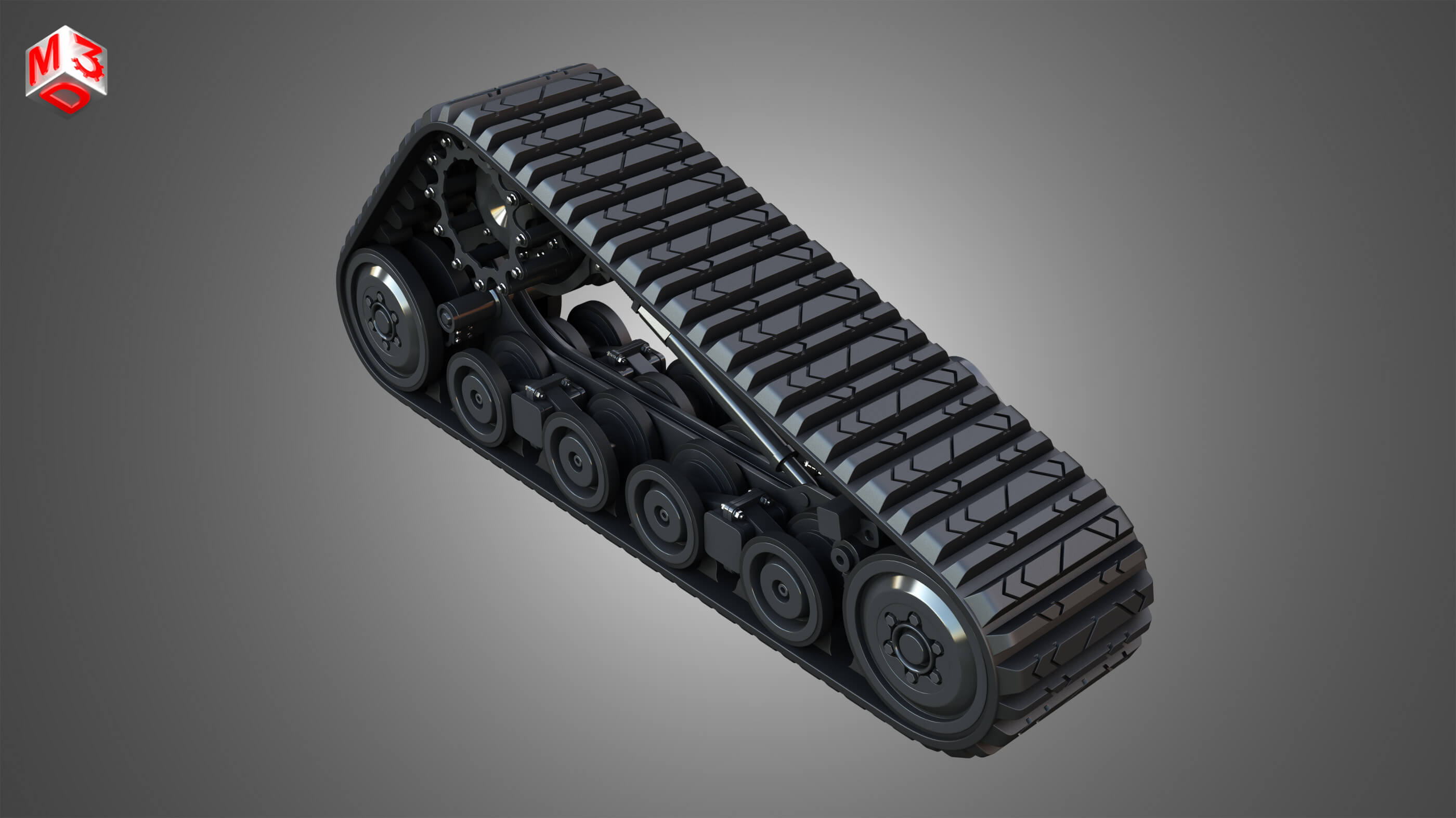 Asv VT100 Tracks - Crawlers 3D Model by Markos3d