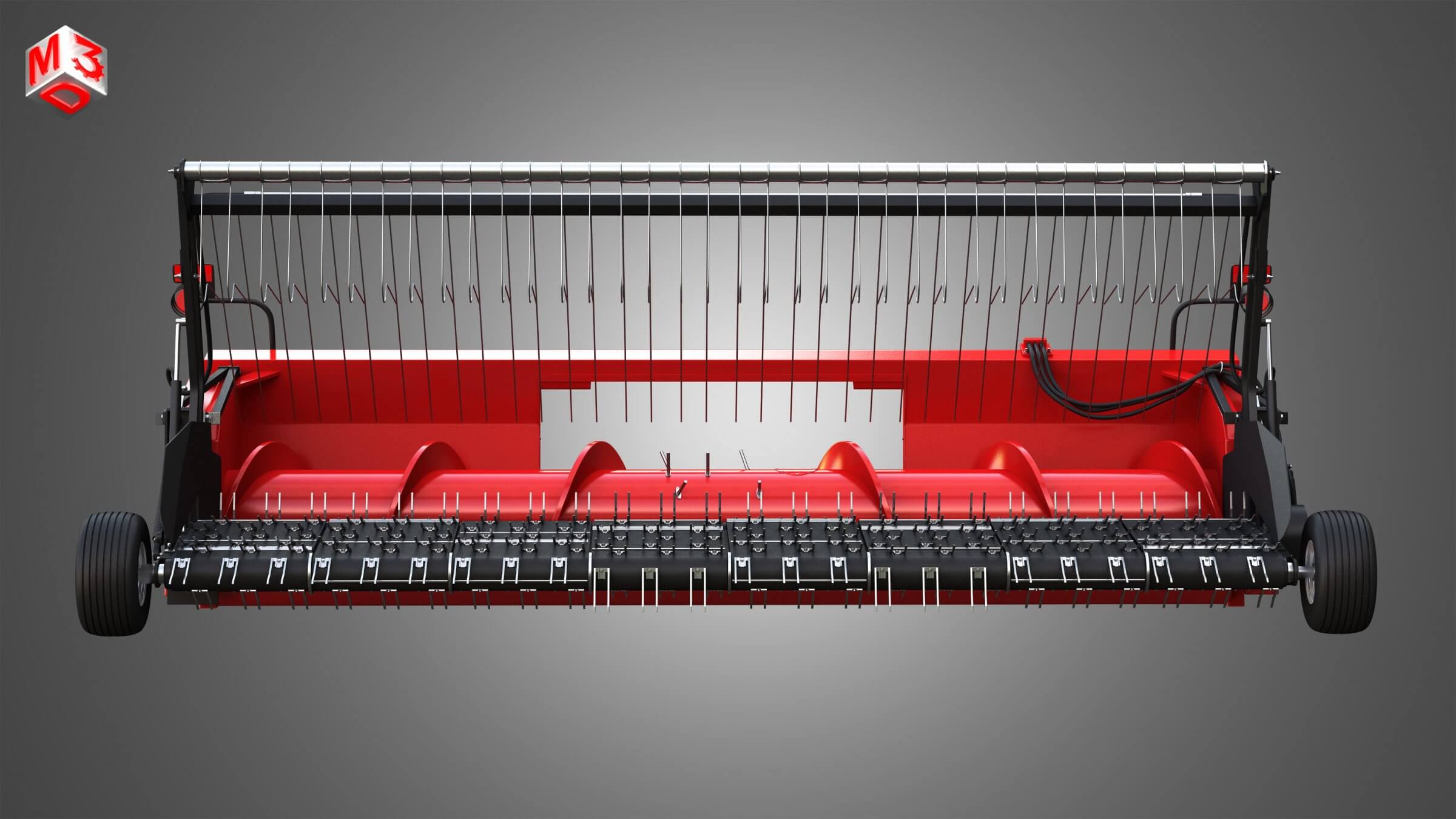 Auger Header-Tin Fronts 3D Model by Markos3d