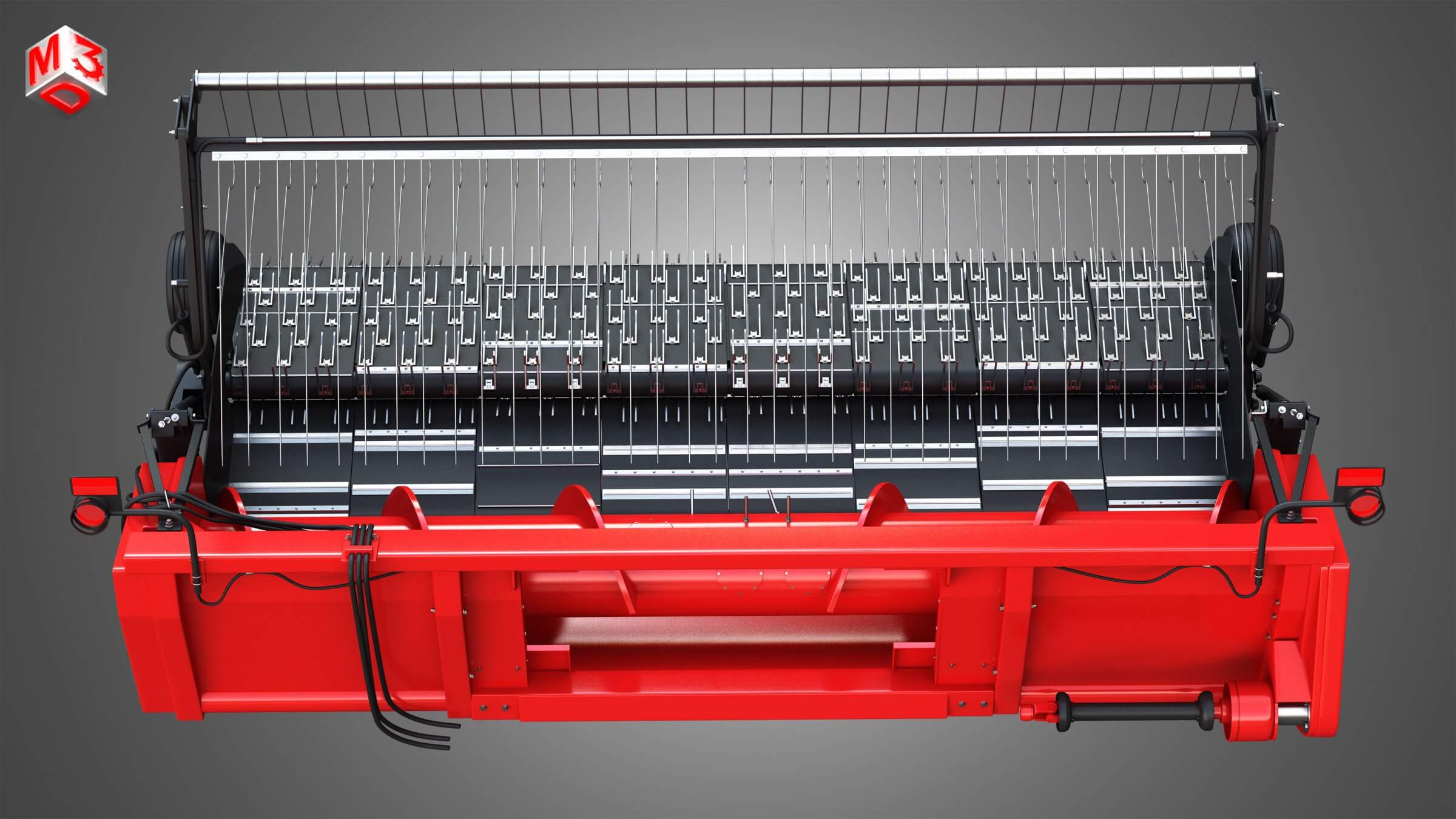 Auger Header-Tin Fronts 3D Model by Markos3d