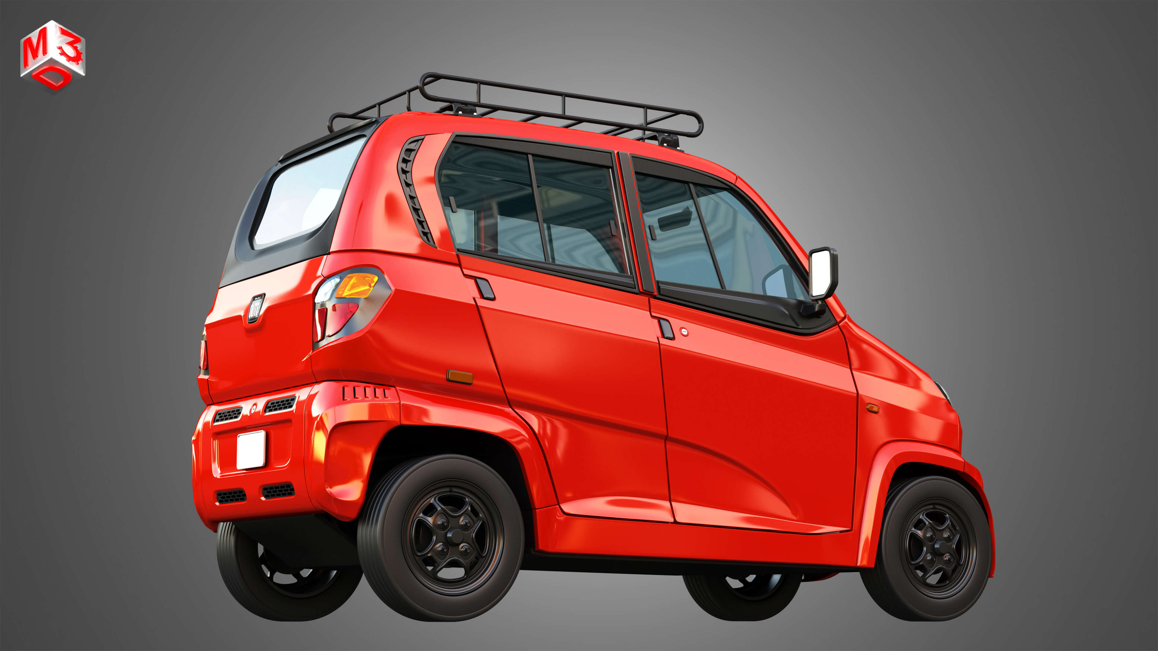 Bajaj Qute Car - 3D Model by Markos3d