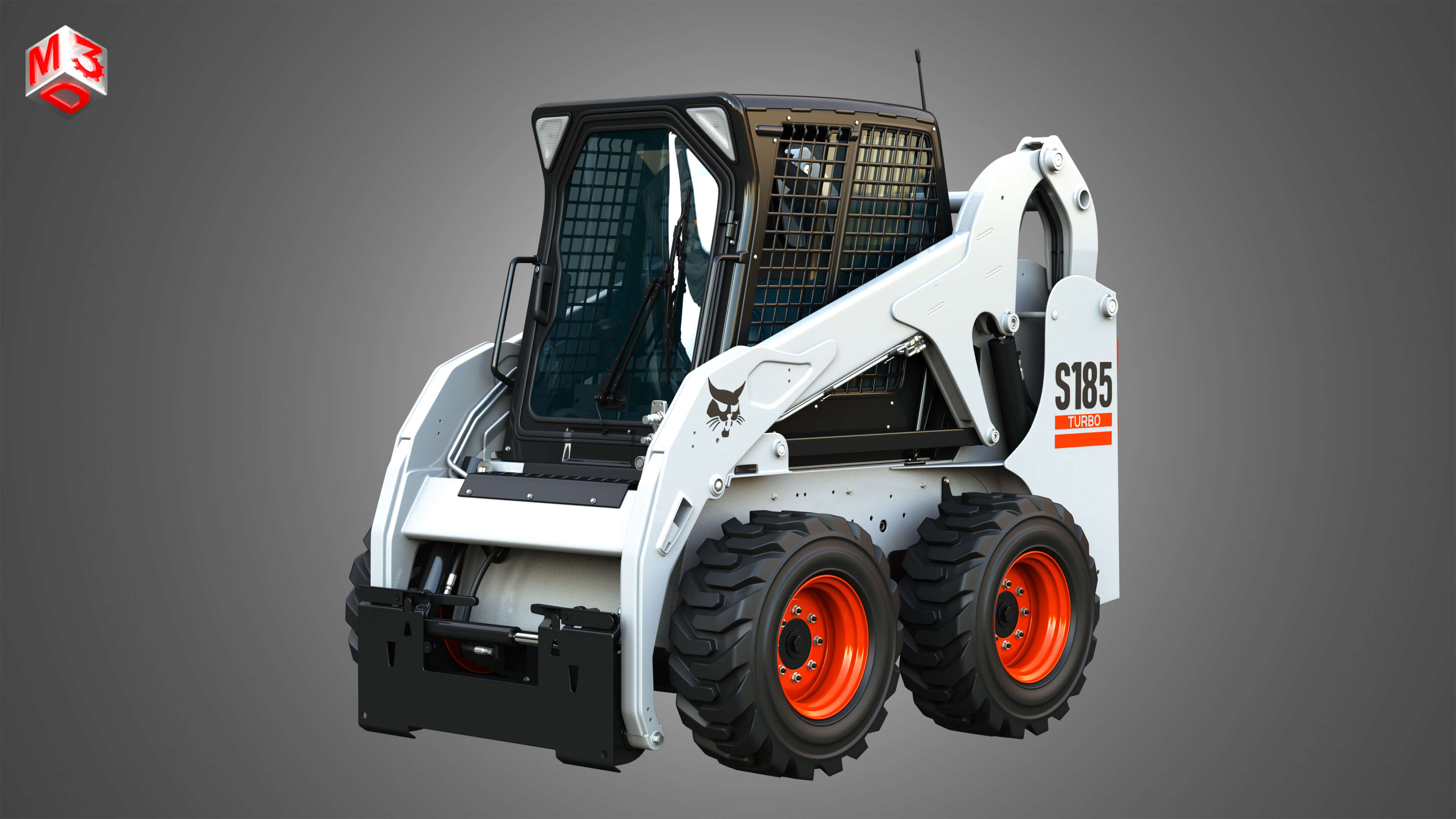 Bobcat S185 Skid Steer Loader - 3D Model by Markos3d