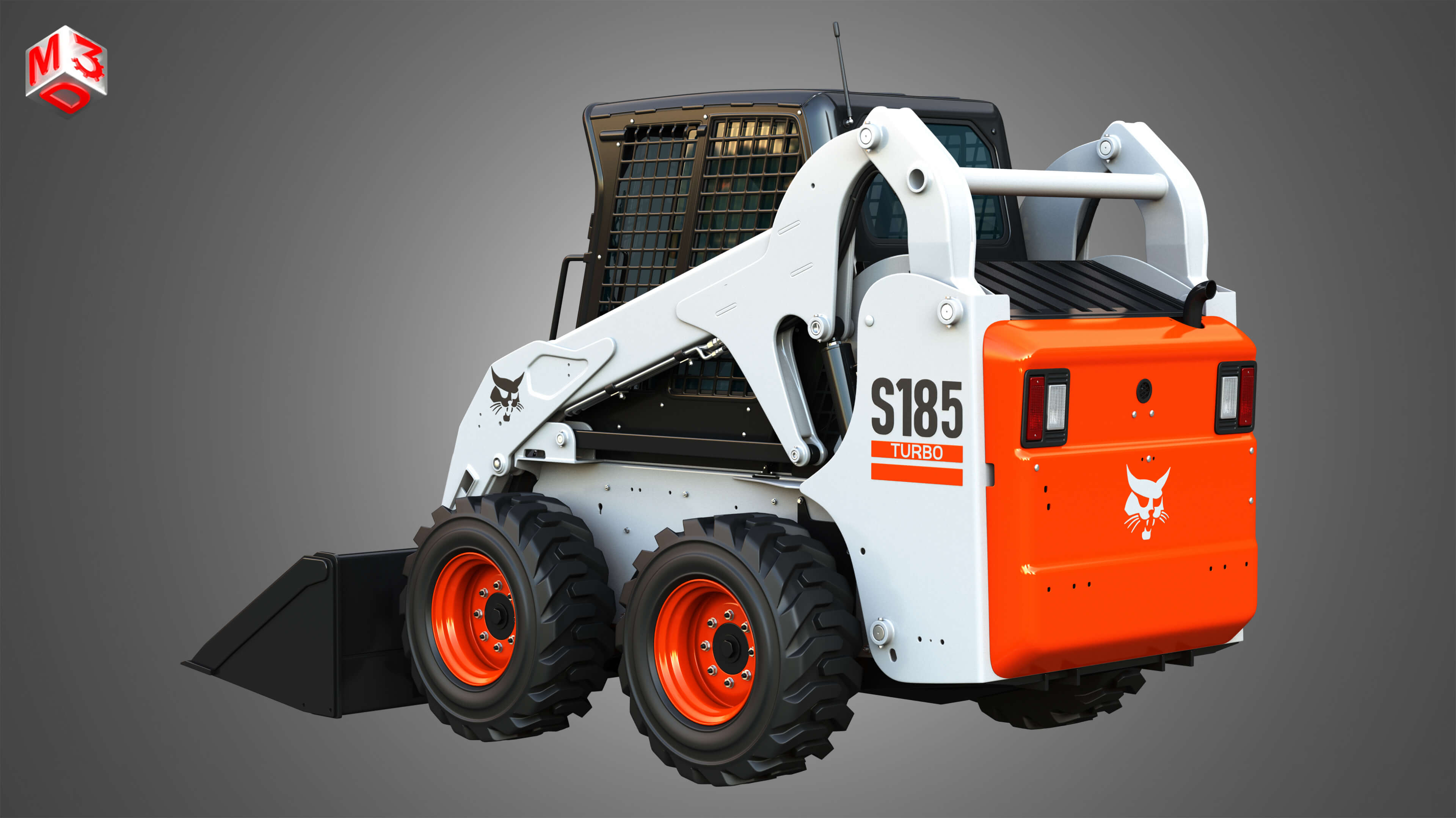 Bobcat S185 Skid Steer Loader - 3D Model by Markos3d