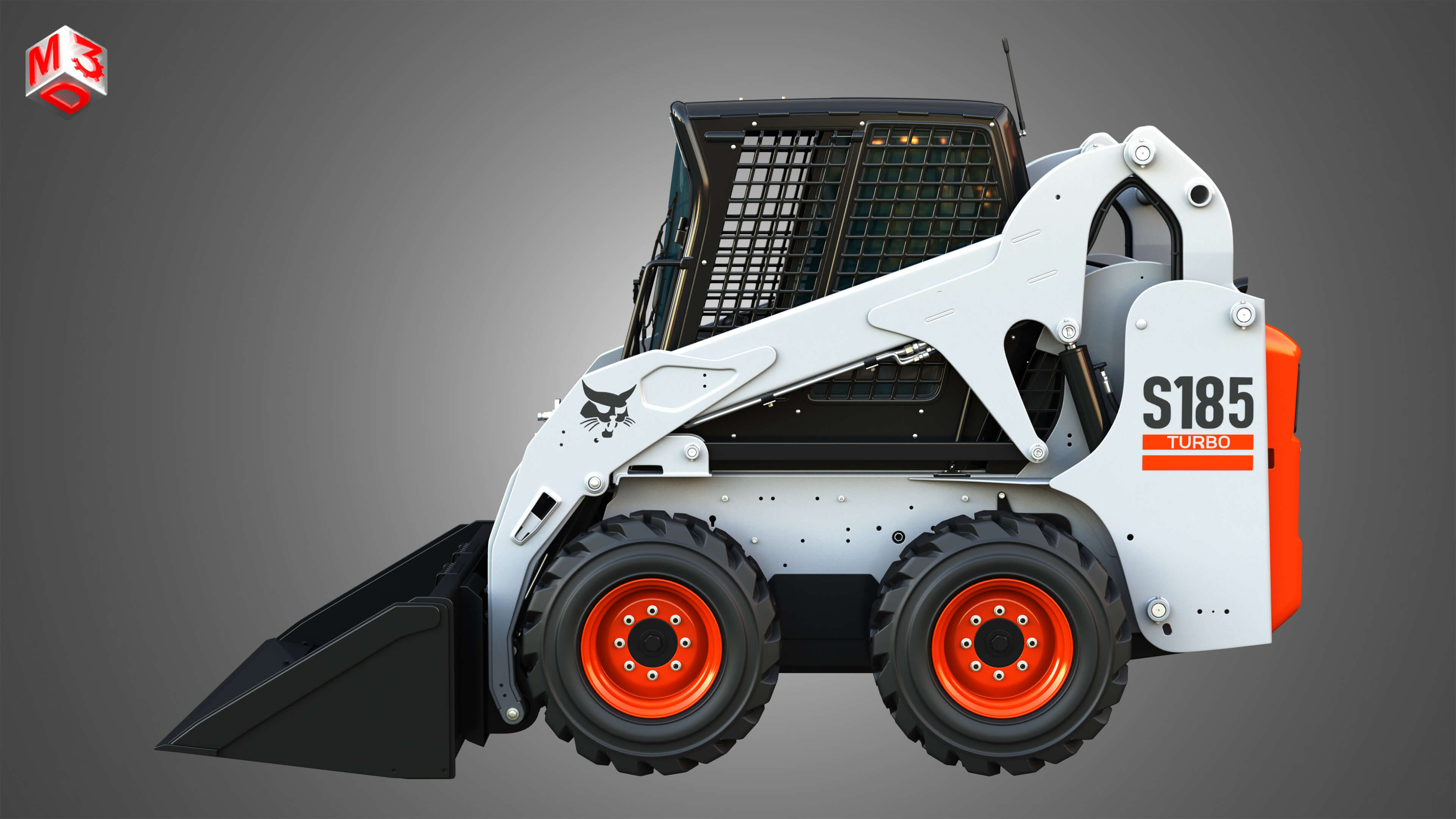 Bobcat S185 Skid Steer Loader - 3D Model by Markos3d
