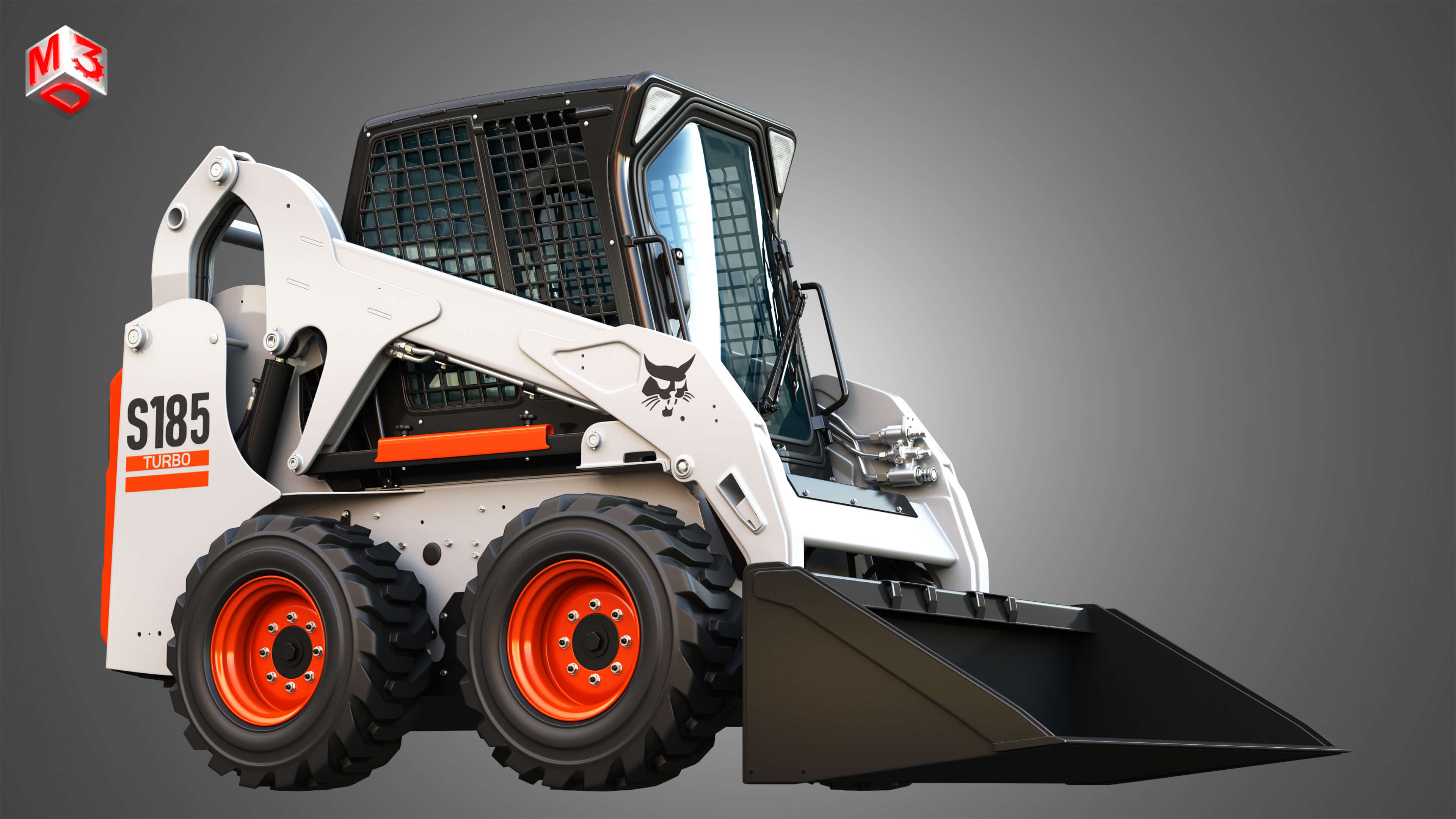 Bobcat S185 Skid Steer Loader - 3D Model by Markos3d