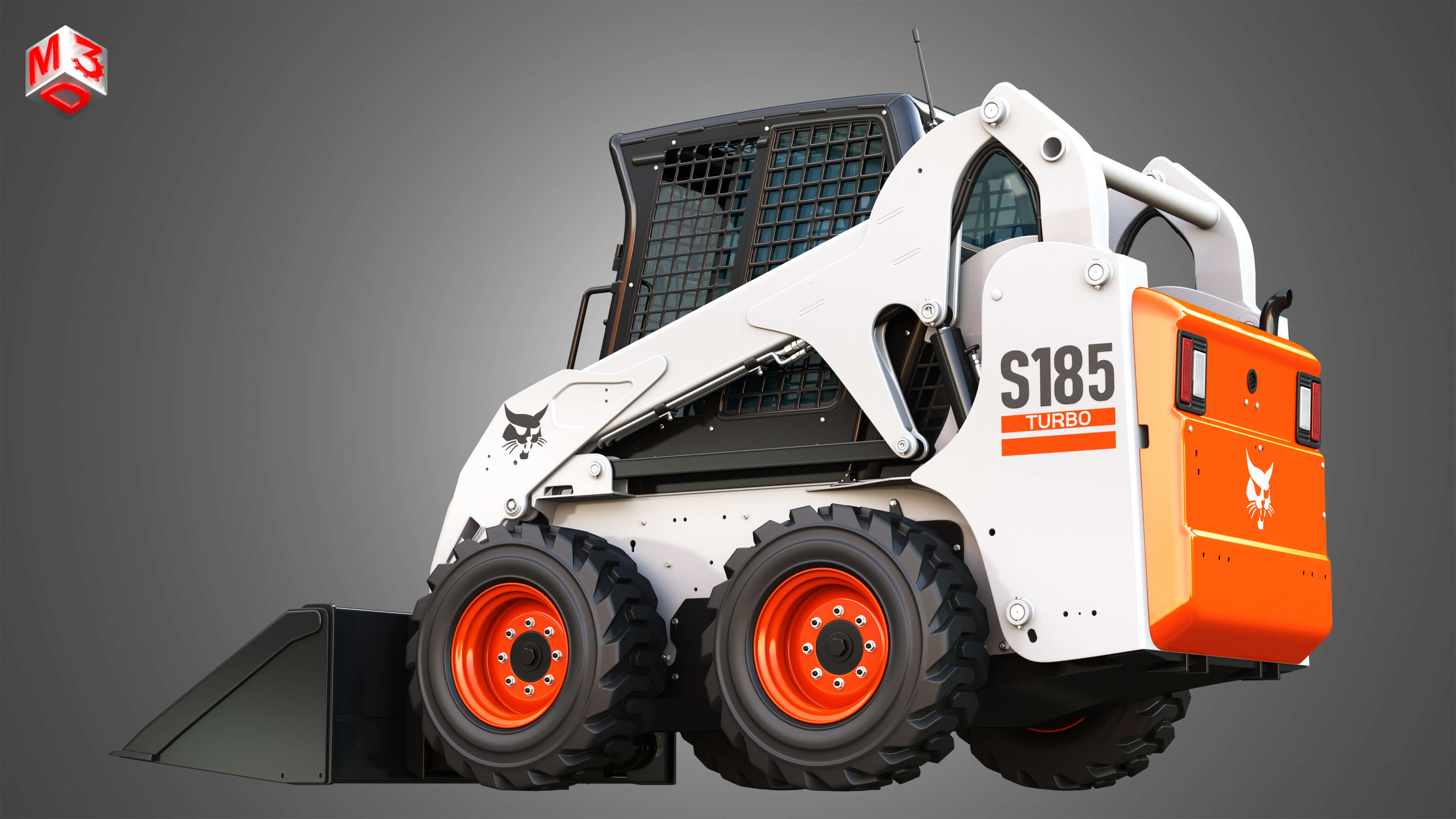 Bobcat S185 Skid Steer Loader - 3D Model by Markos3d