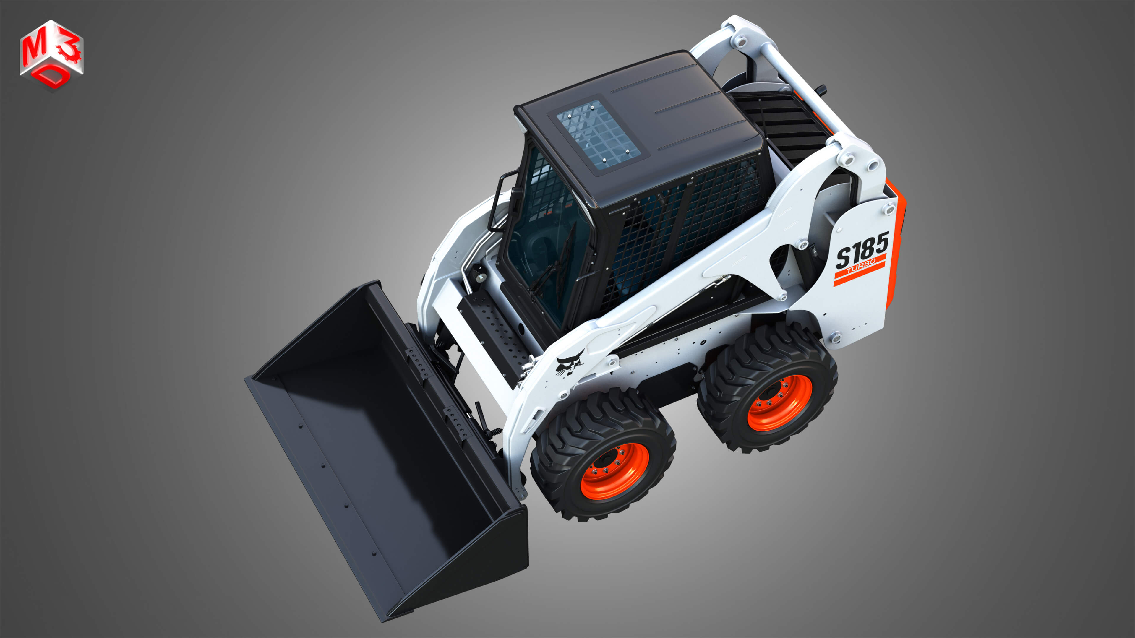 Bobcat S185 Skid Steer Loader - 3D Model by Markos3d