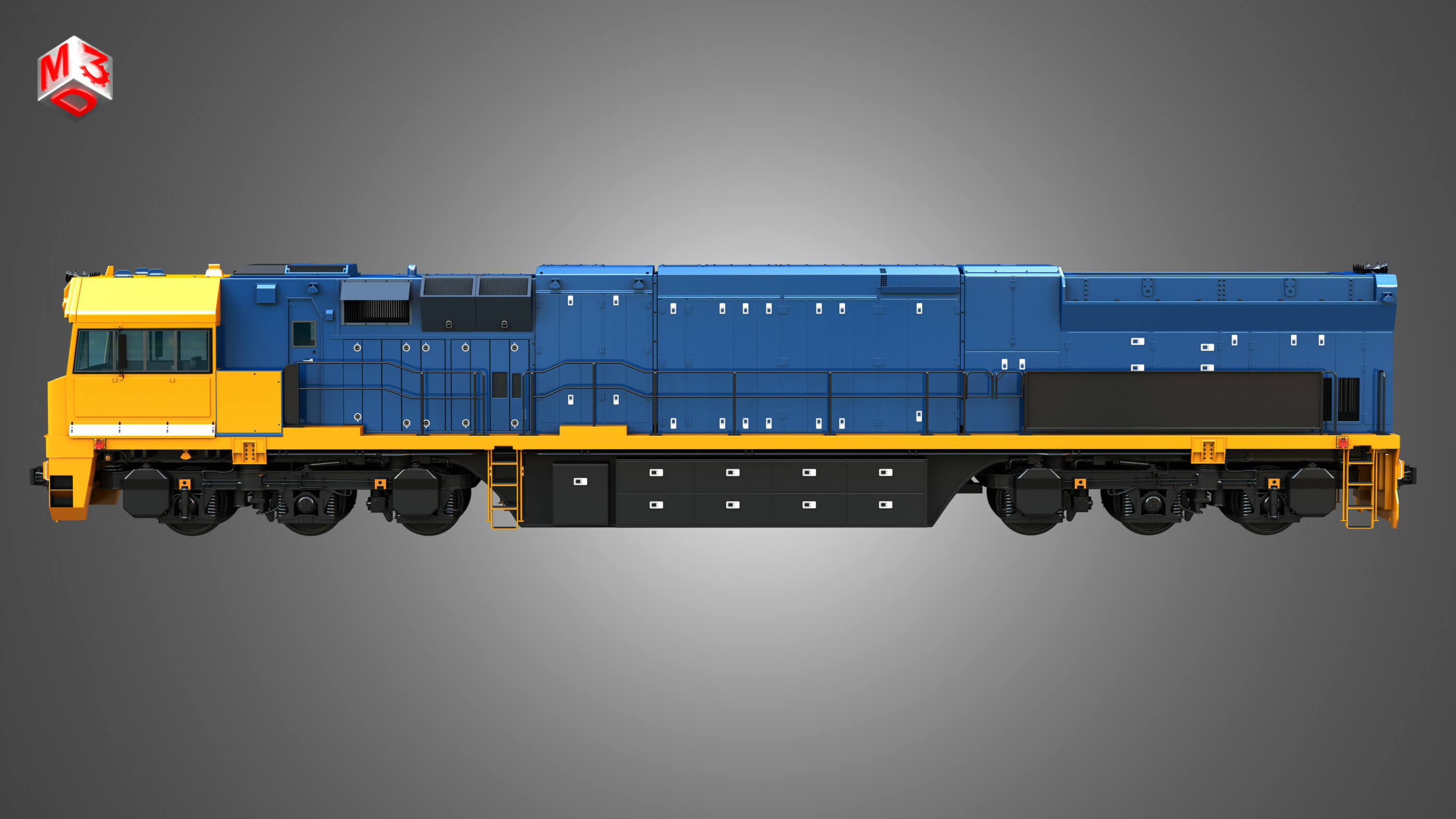 C44aci Locomotive - 3D Model by Markos3d