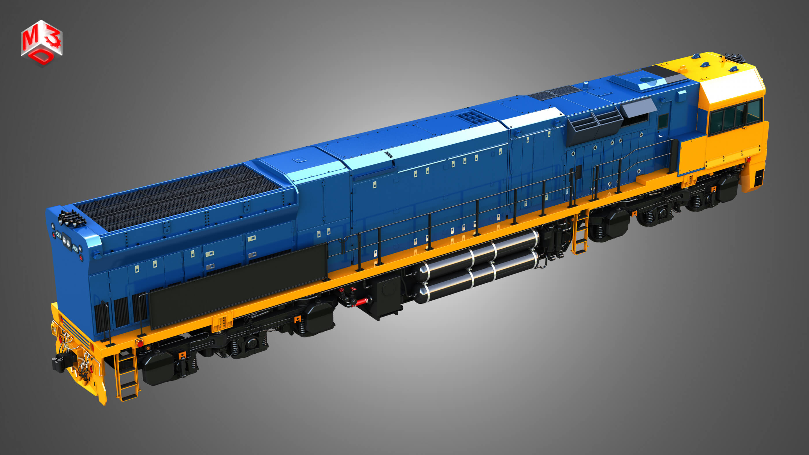 C44aci Locomotive - 3D Model by Markos3d