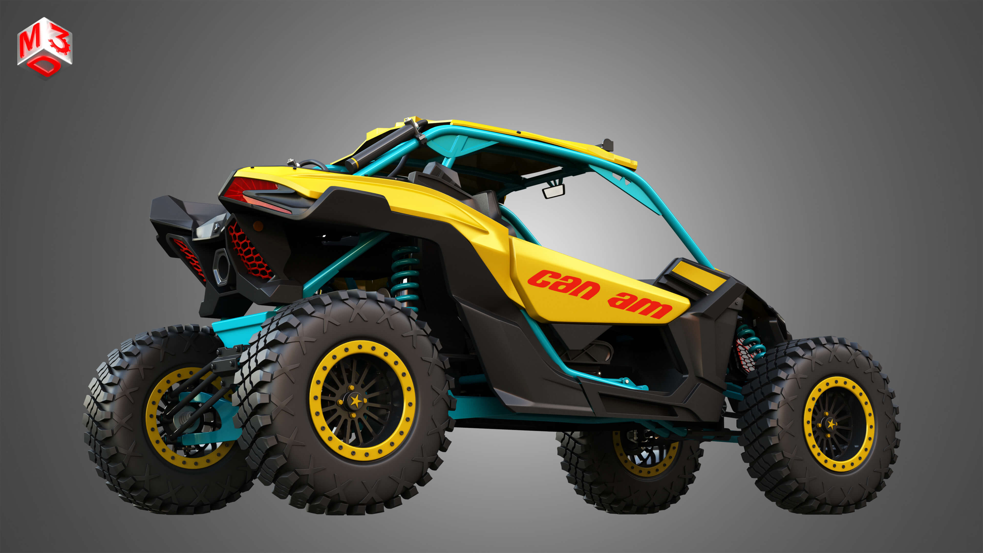 Can-Am Maverick X3 - 2 Doors 3D Model by Markos3d
