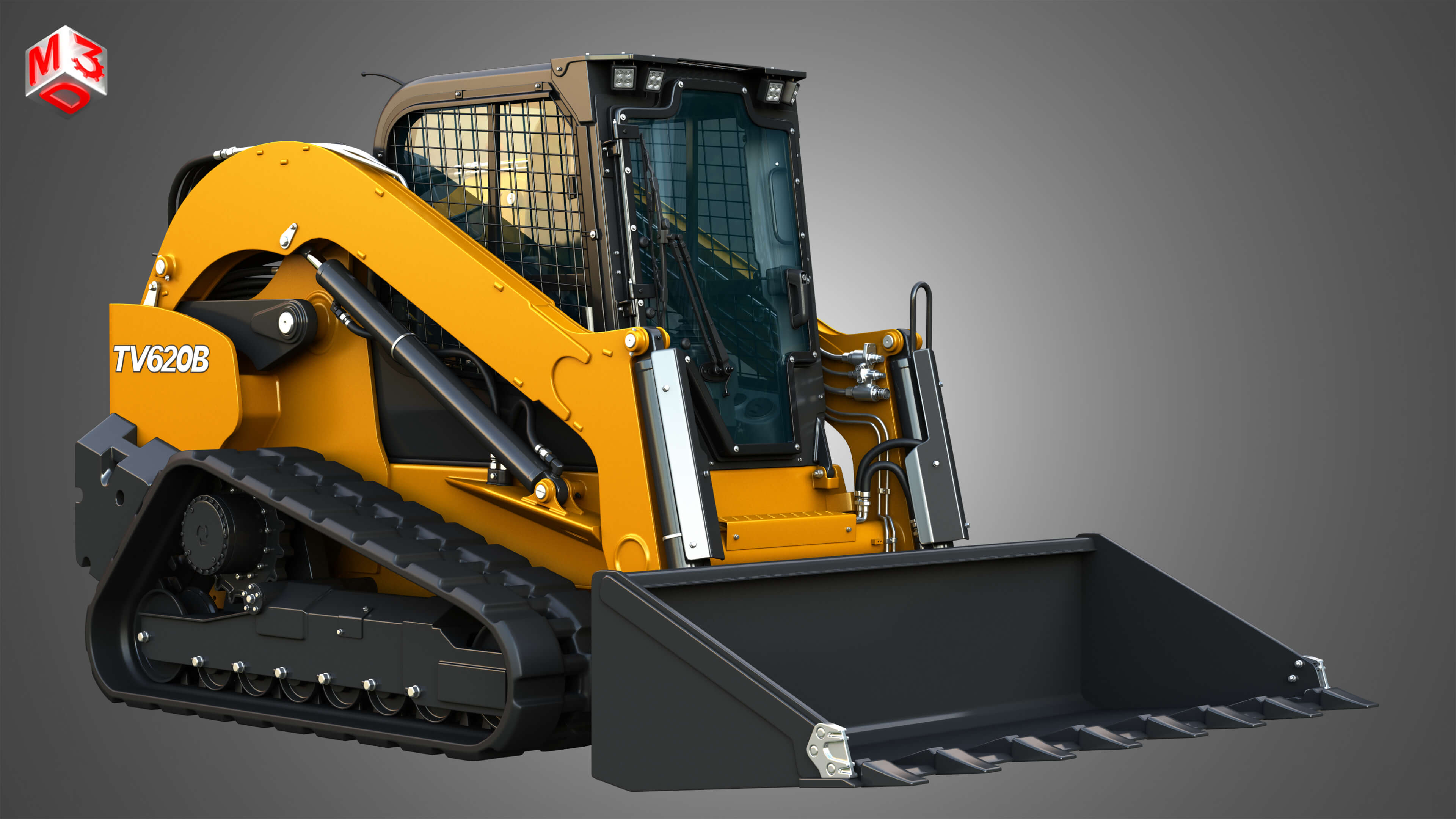 Tv620B Compact Track Loader - Bucket 3D Model by Markos3d