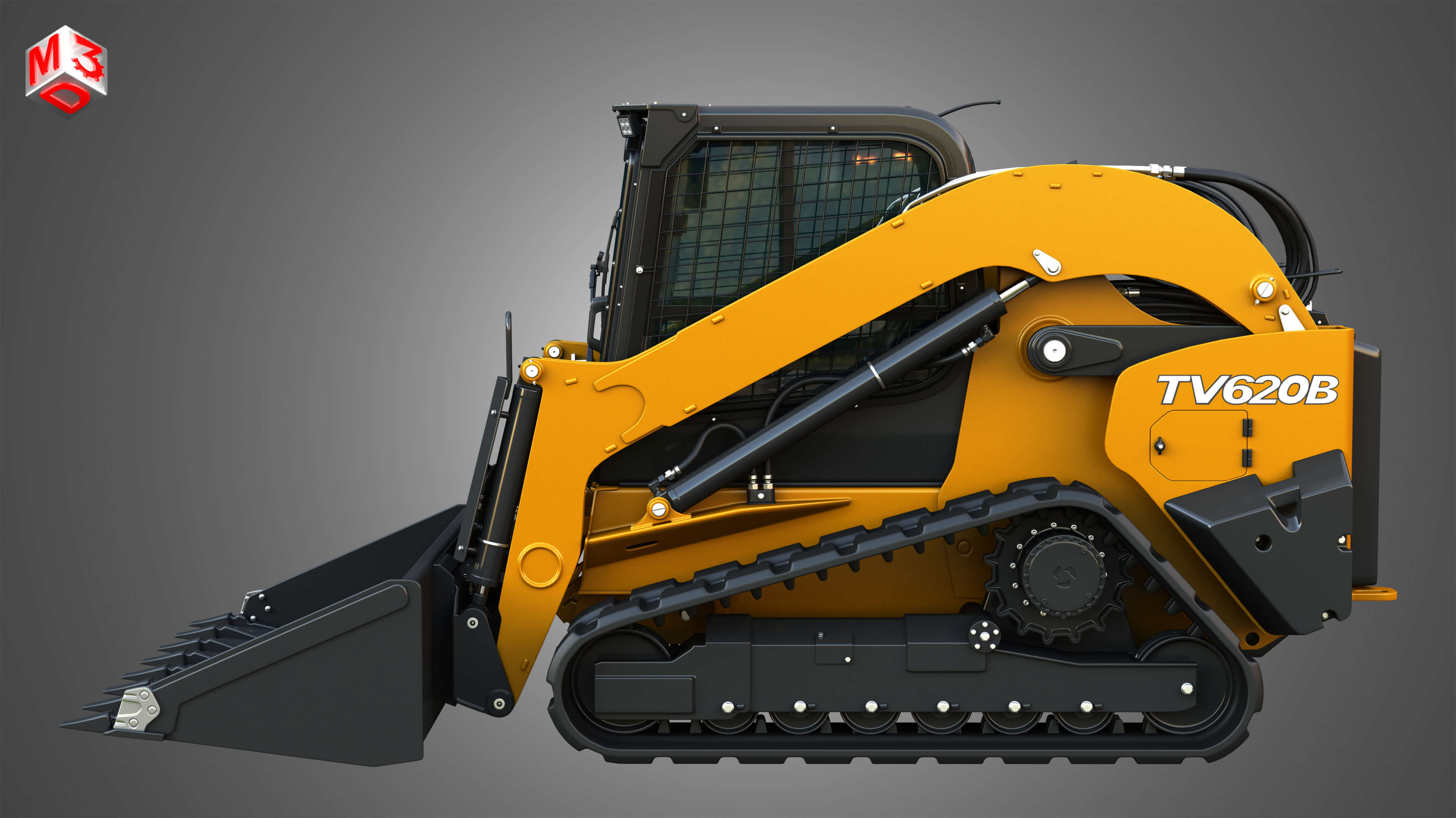 Tv620B Compact Track Loader - Bucket 3D Model by Markos3d