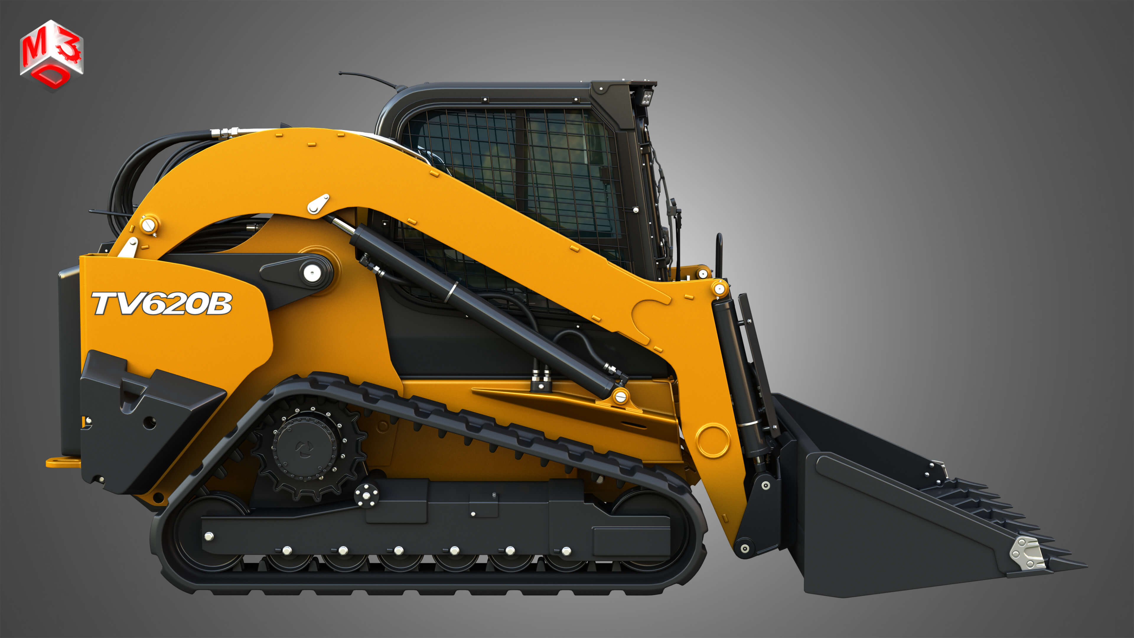 Tv620B Compact Track Loader - Bucket 3D Model by Markos3d