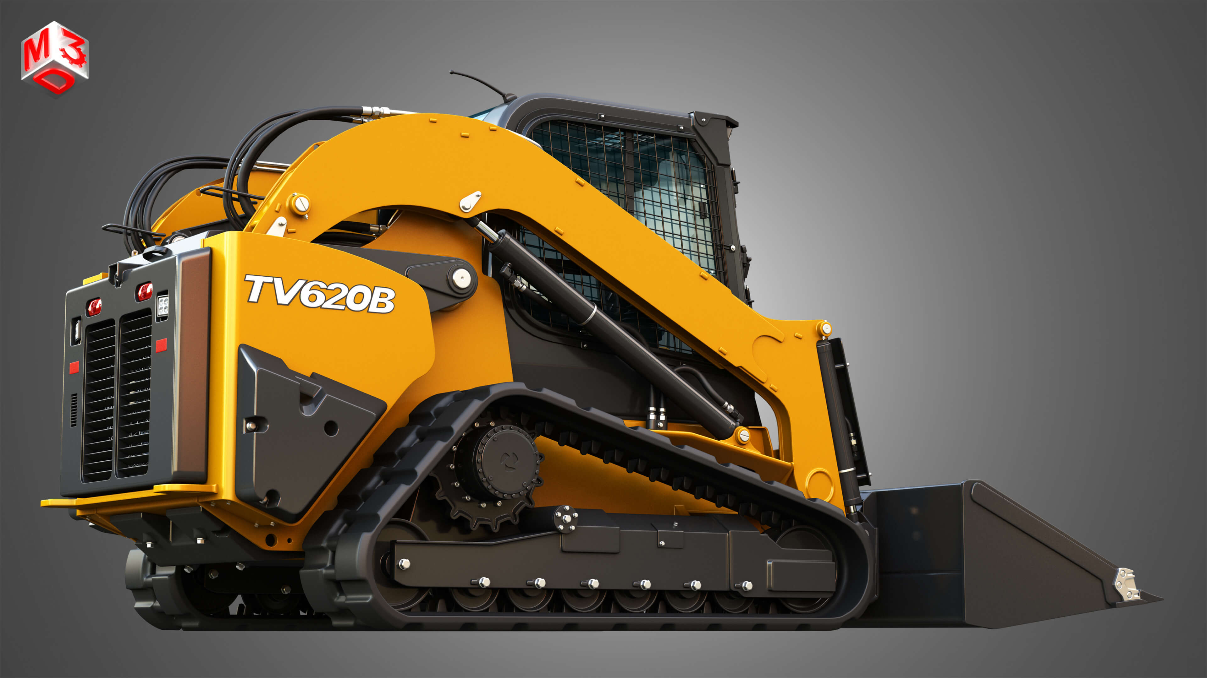 Tv620B Compact Track Loader - Bucket 3D Model by Markos3d