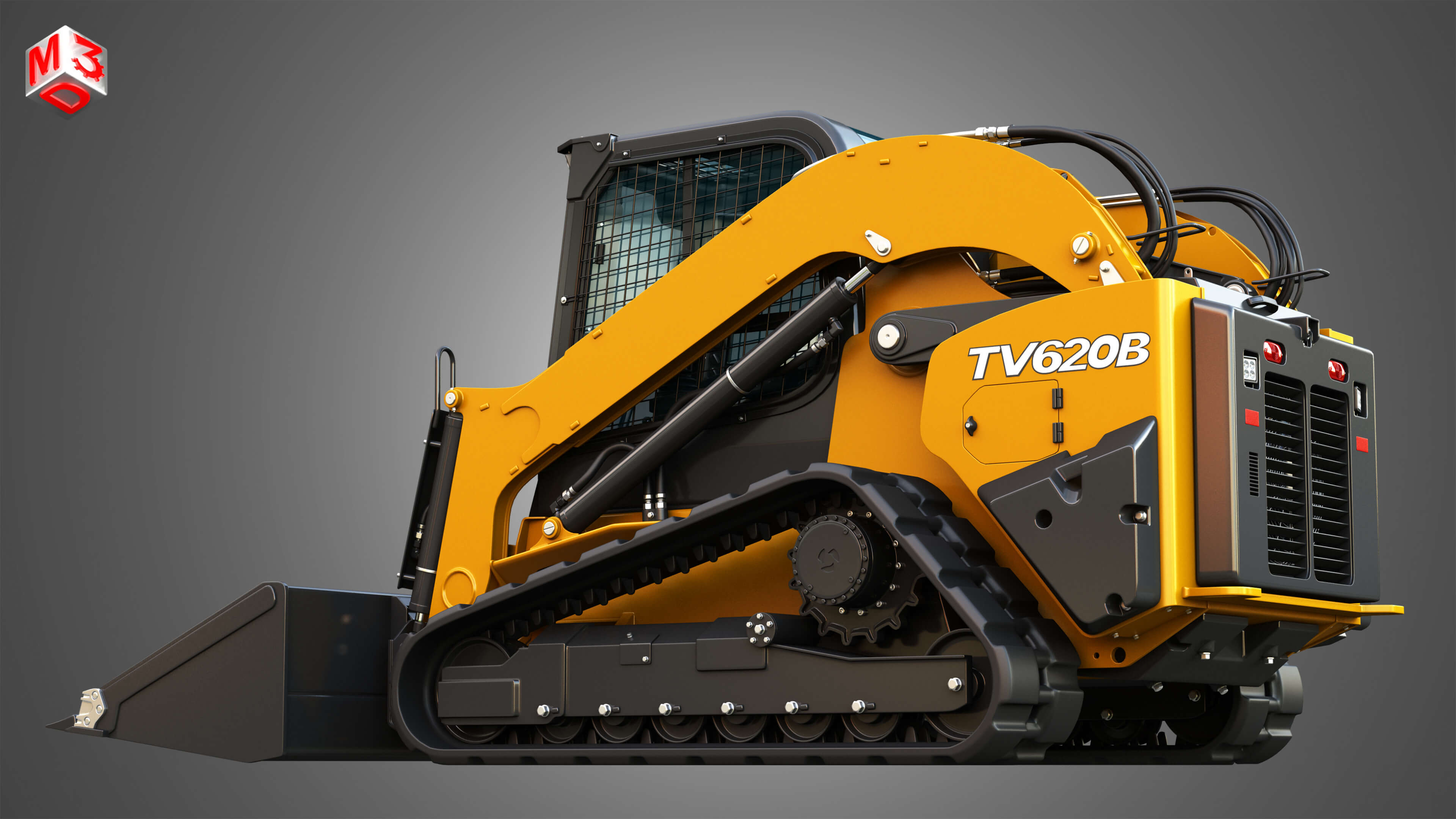 Tv620B Compact Track Loader - Bucket 3D Model by Markos3d