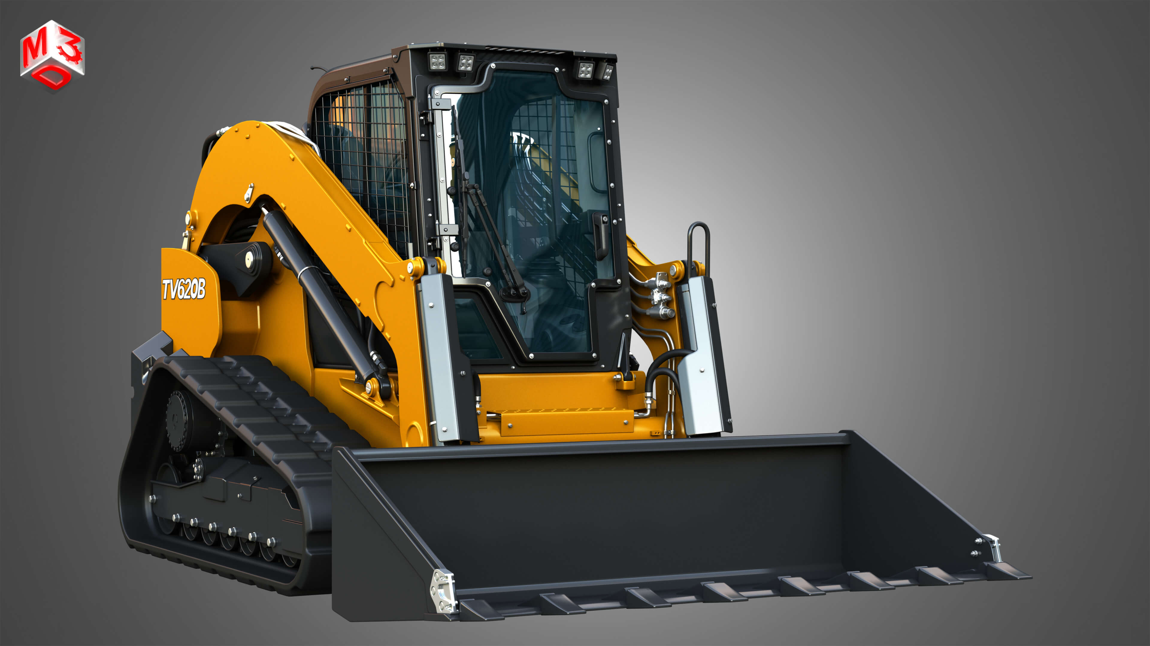 Tv620B Compact Track Loader - Bucket 3D Model by Markos3d