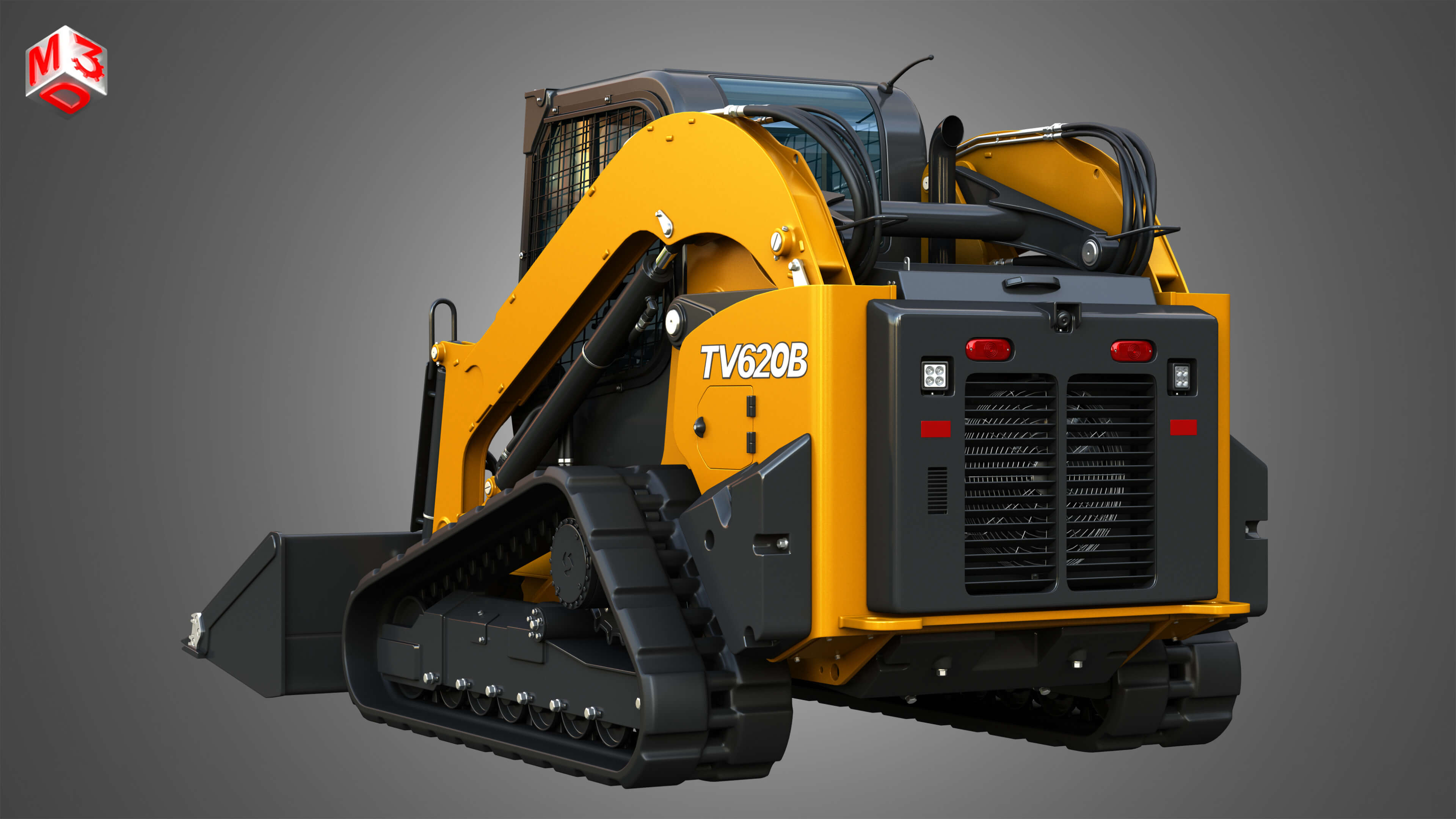 Tv620B Compact Track Loader - Bucket 3D Model by Markos3d