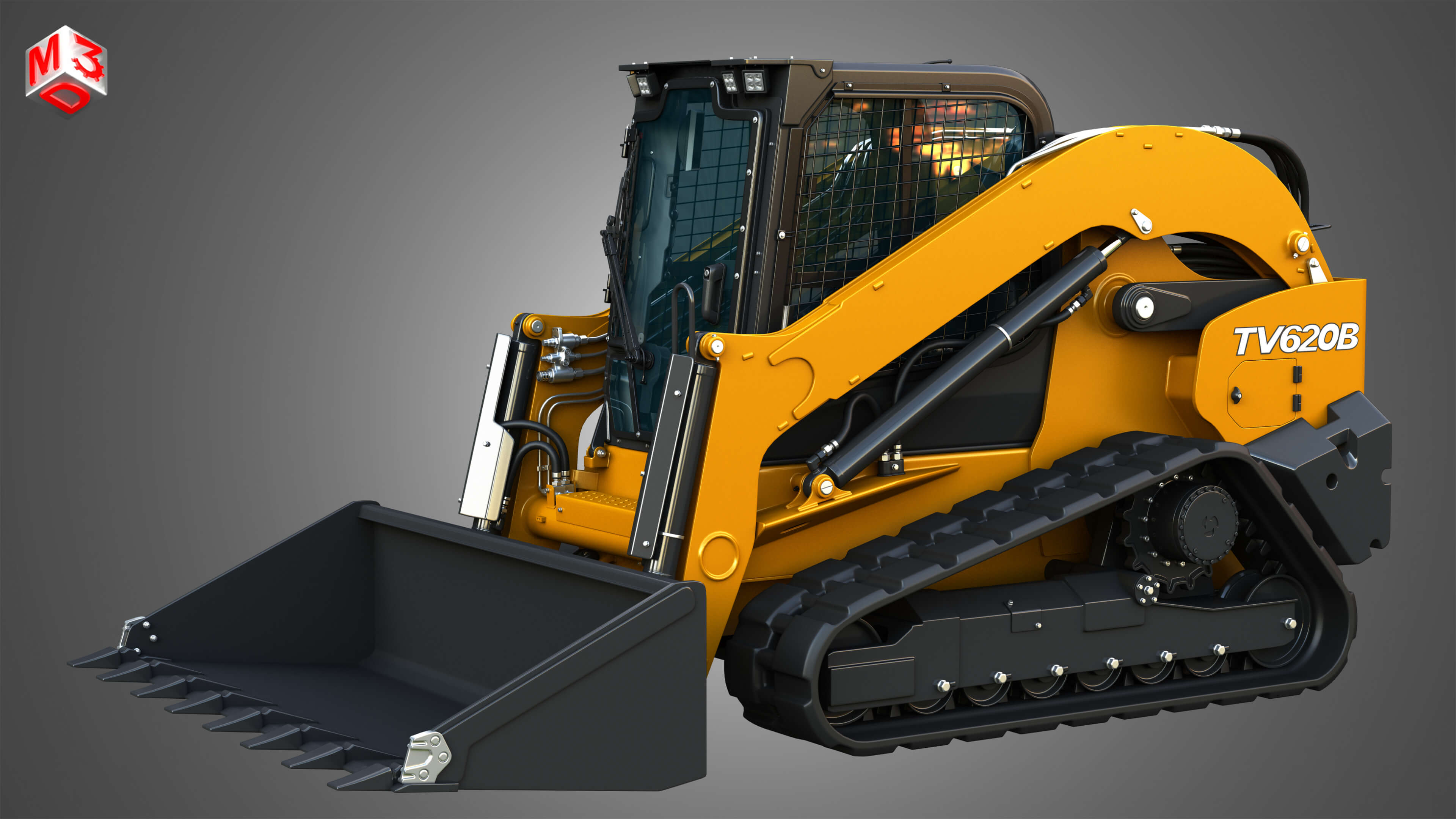 Tv620B Compact Track Loader - Bucket 3D Model by Markos3d