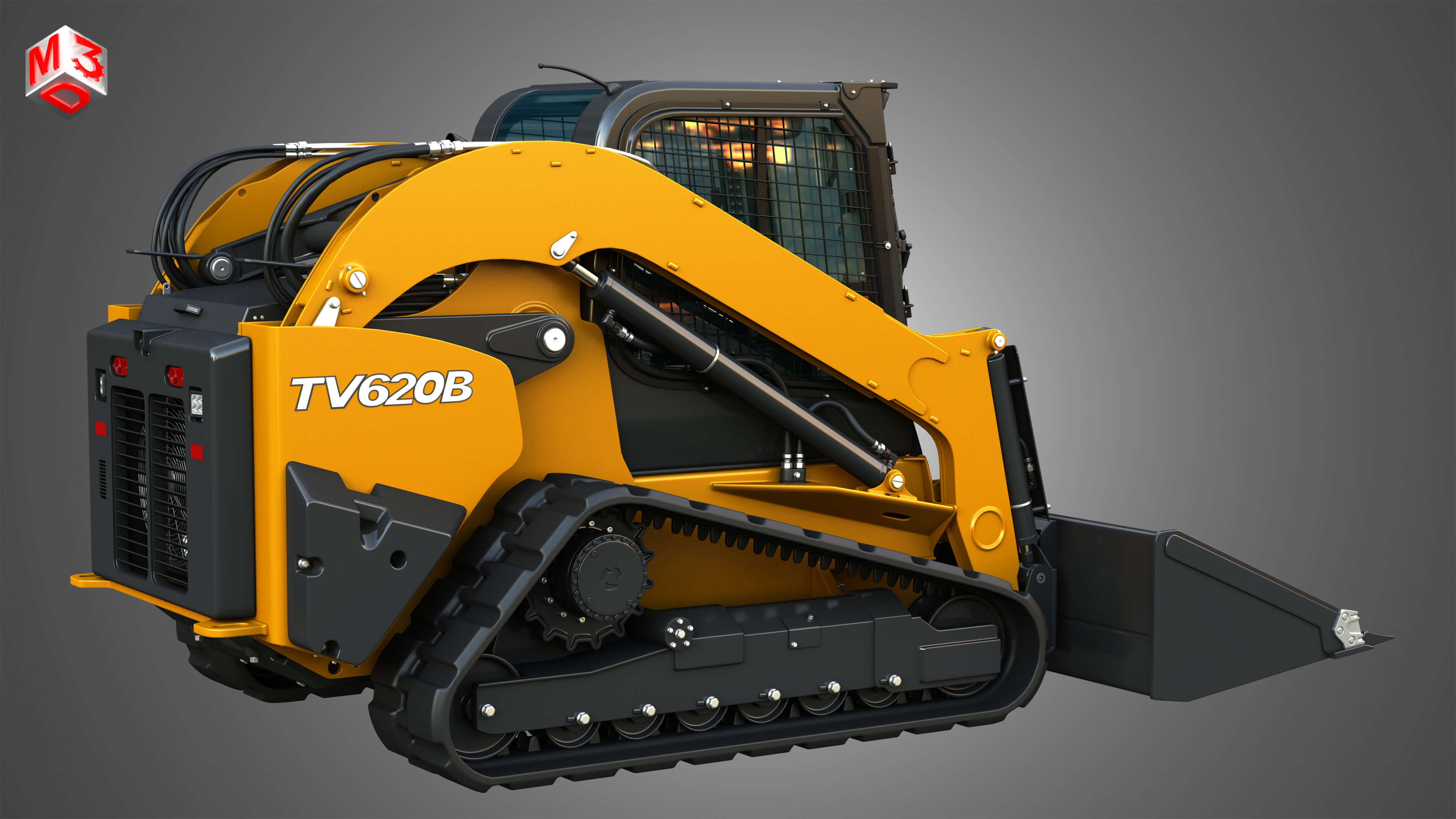 Tv620B Compact Track Loader - Bucket 3D Model by Markos3d