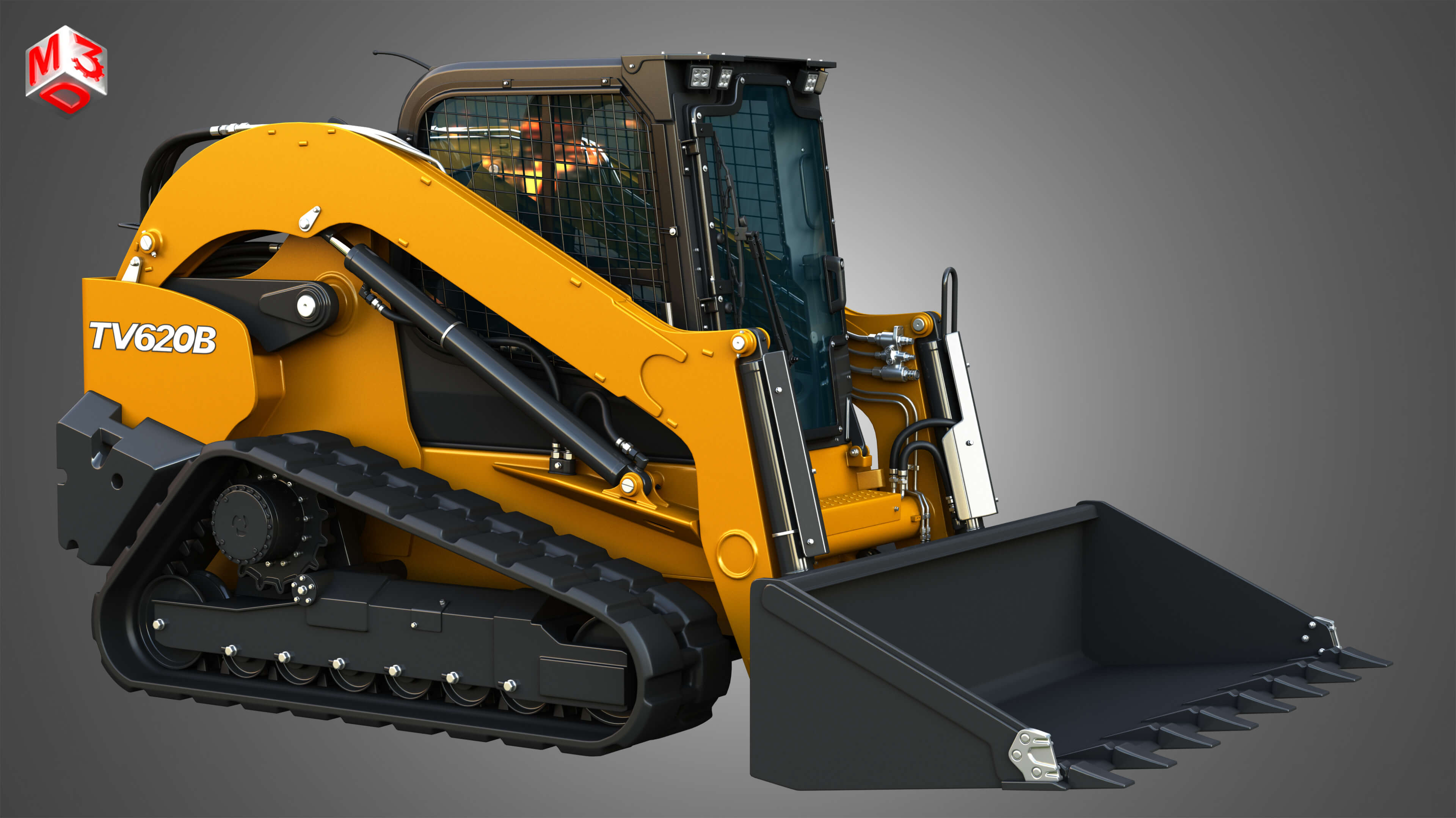 Tv620B Compact Track Loader - Bucket 3D Model by Markos3d