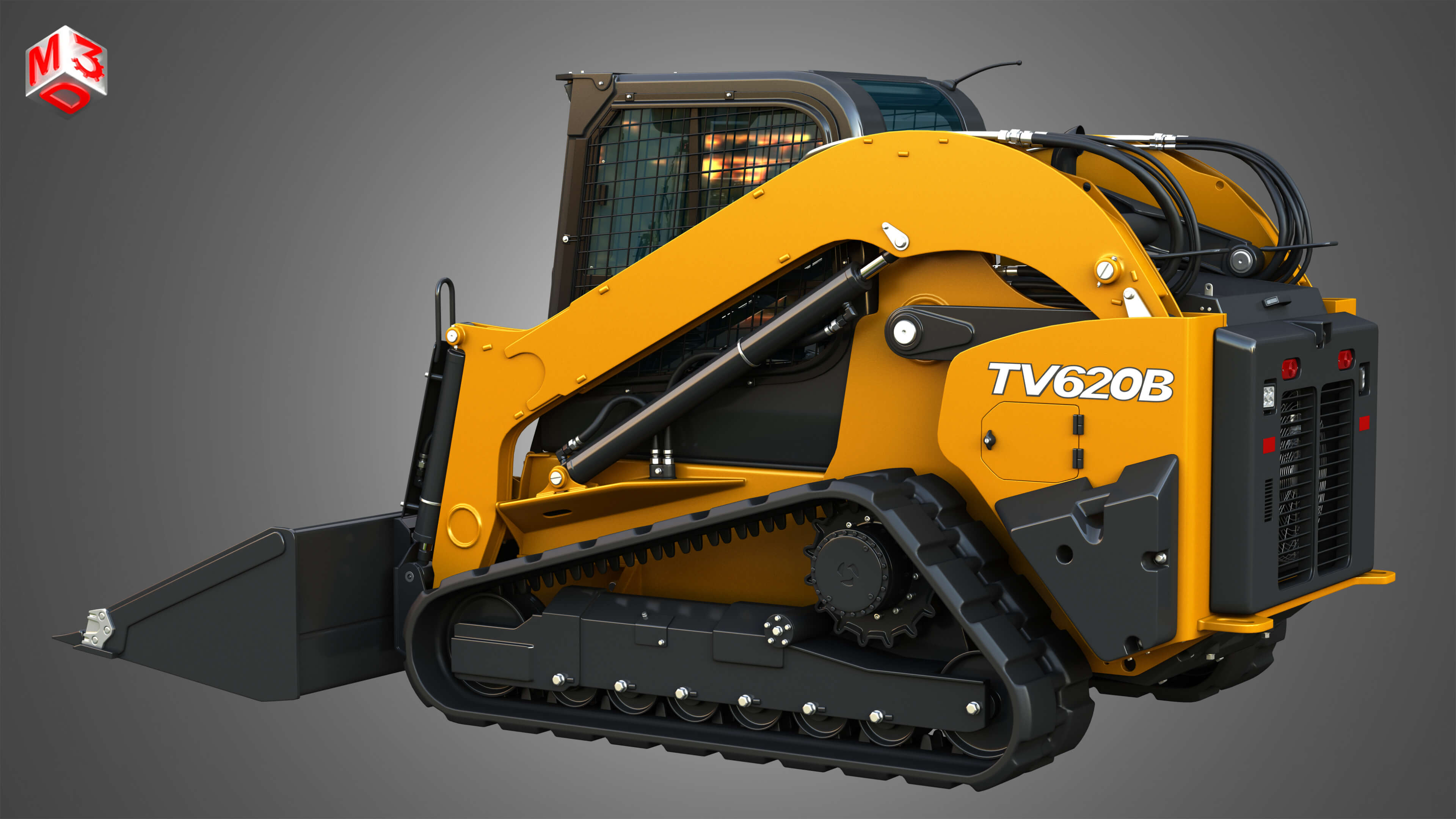 Tv620B Compact Track Loader - Bucket 3D Model by Markos3d