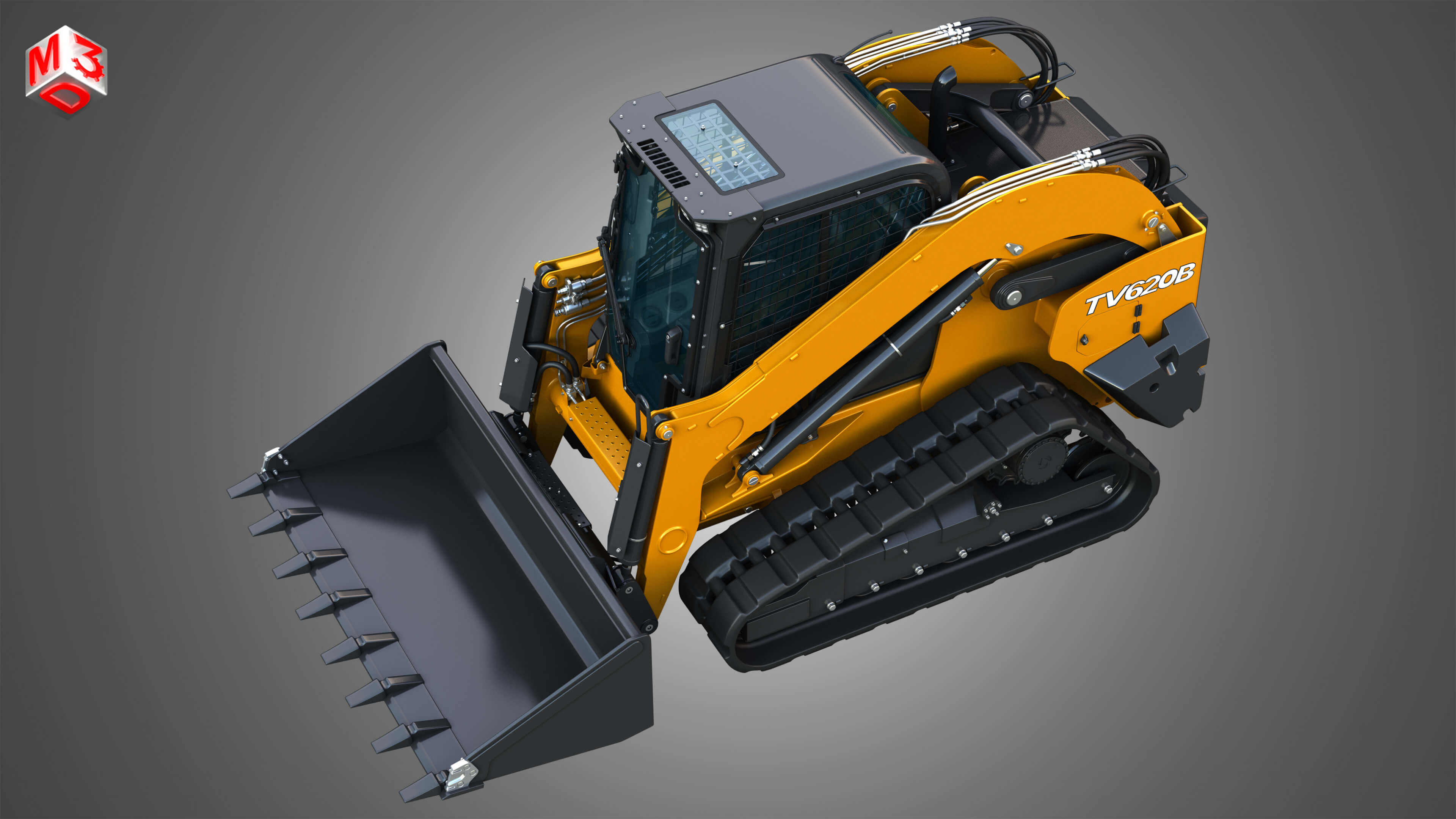 Tv620B Compact Track Loader - Bucket 3D Model by Markos3d