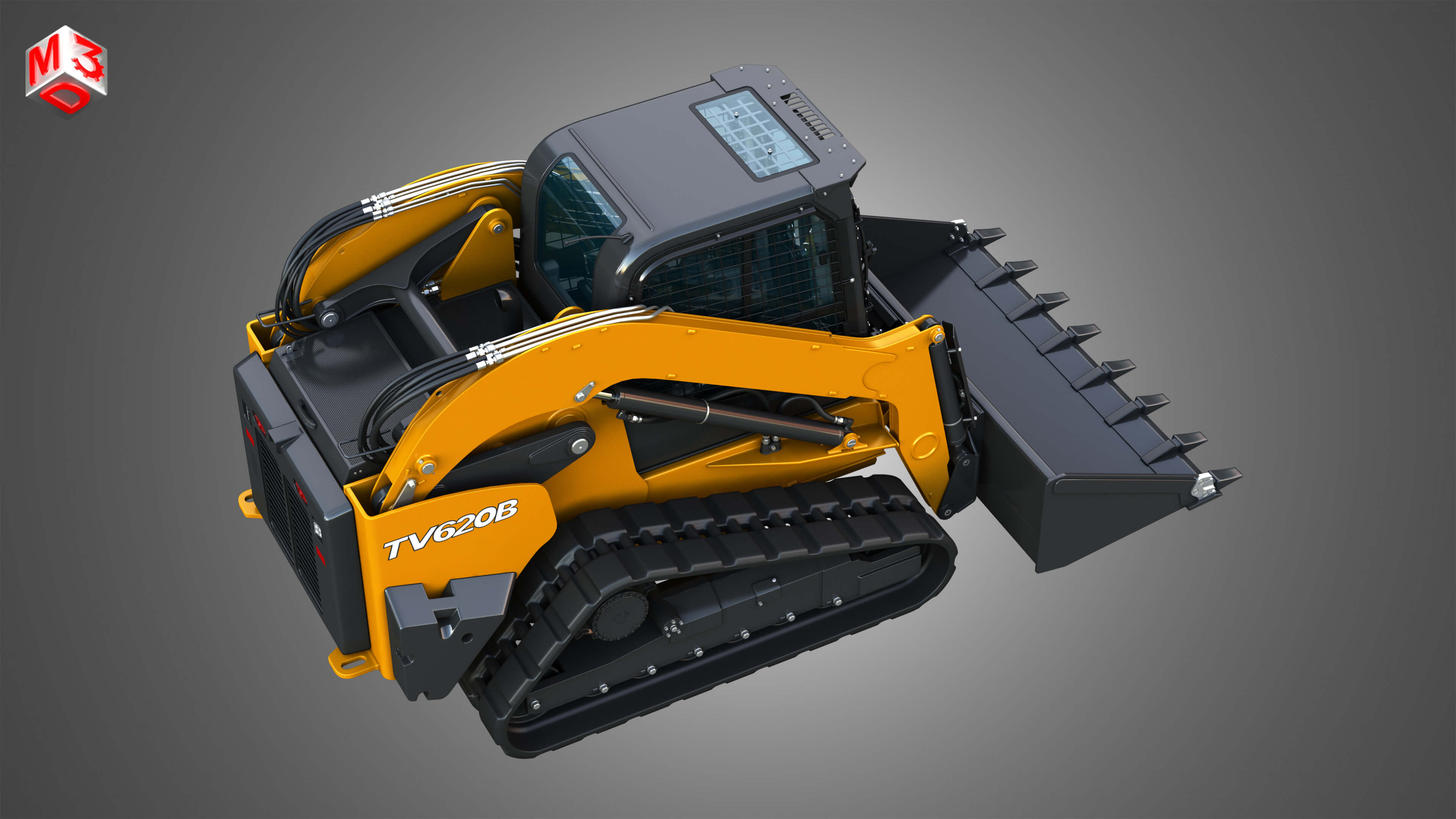 Tv620B Compact Track Loader - Bucket 3D Model by Markos3d