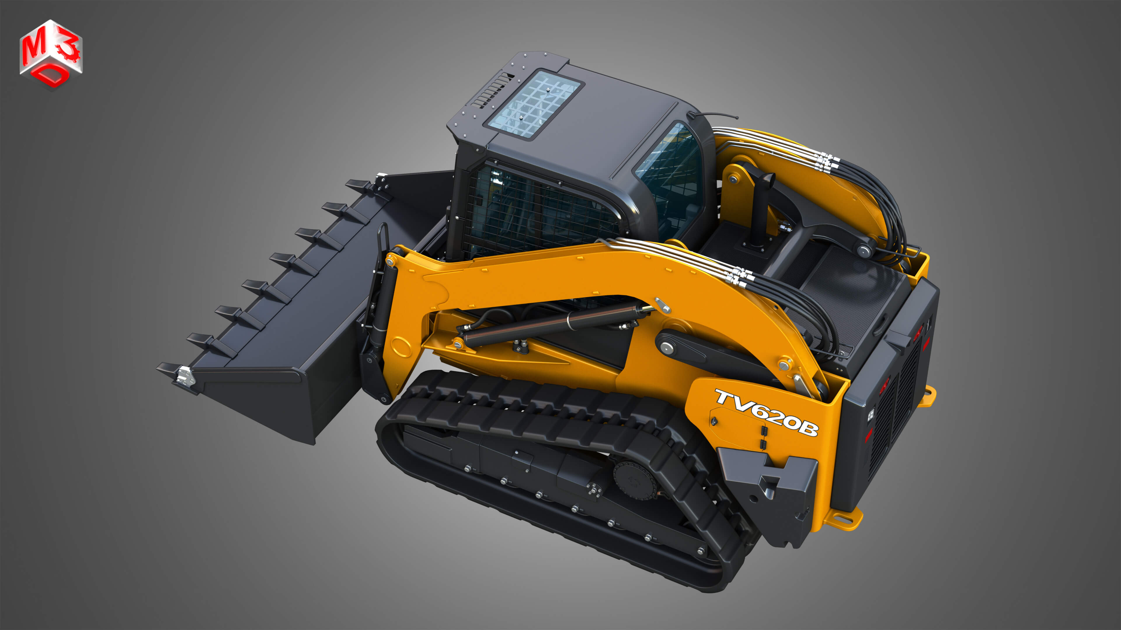 Tv620B Compact Track Loader - Bucket 3D Model by Markos3d