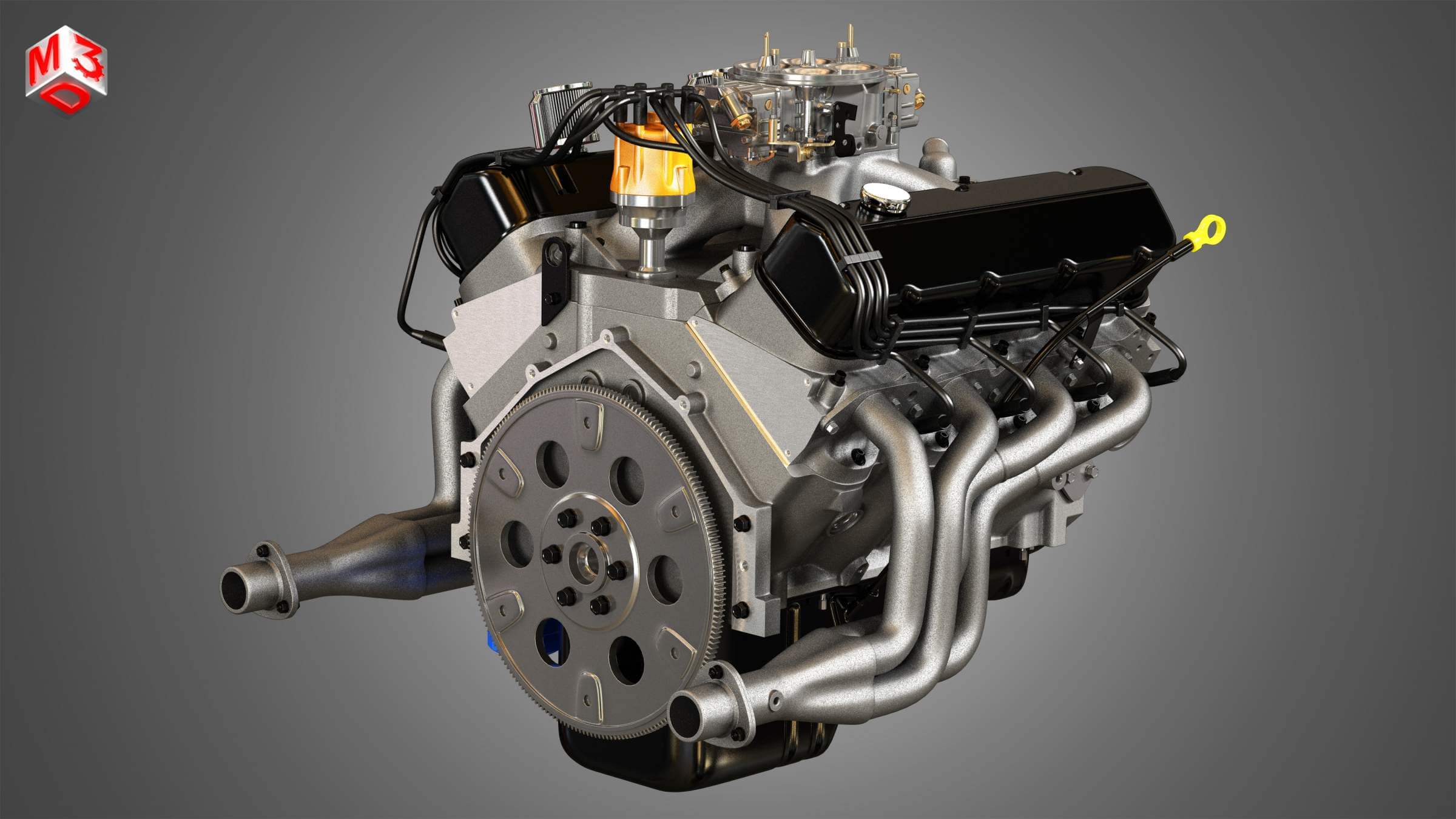 Chevy Engine - 3D Model by Markos3d