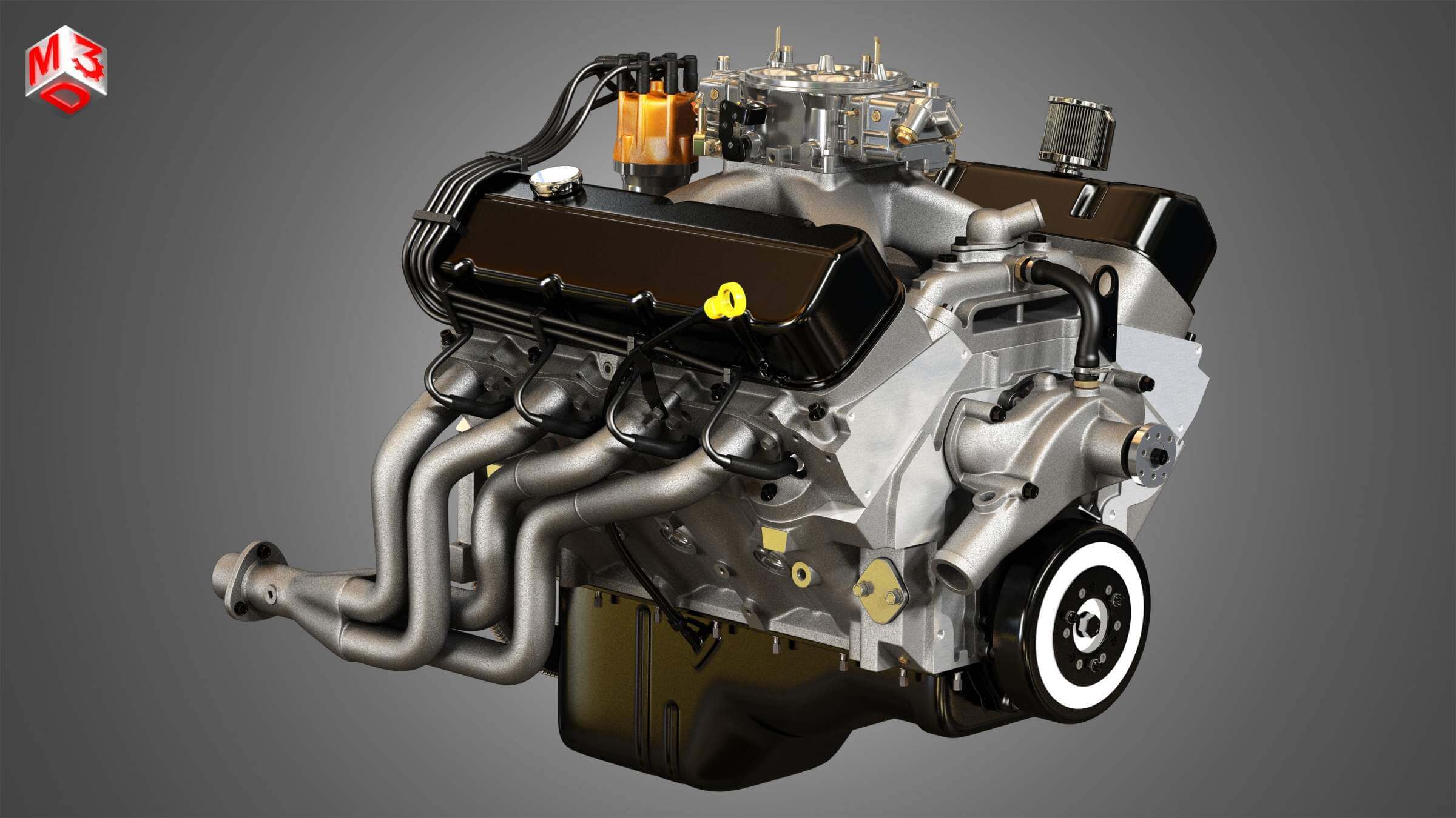 Chevy Engine - 3D Model by Markos3d