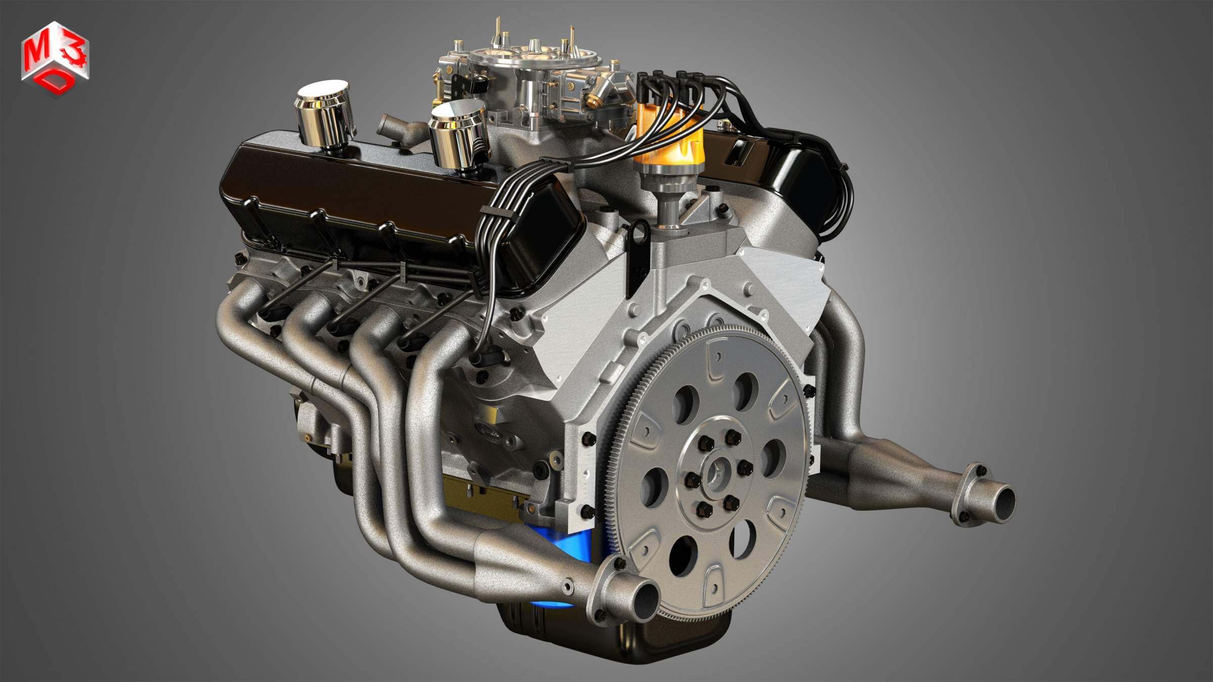 Chevy Engine - 3D Model by Markos3d