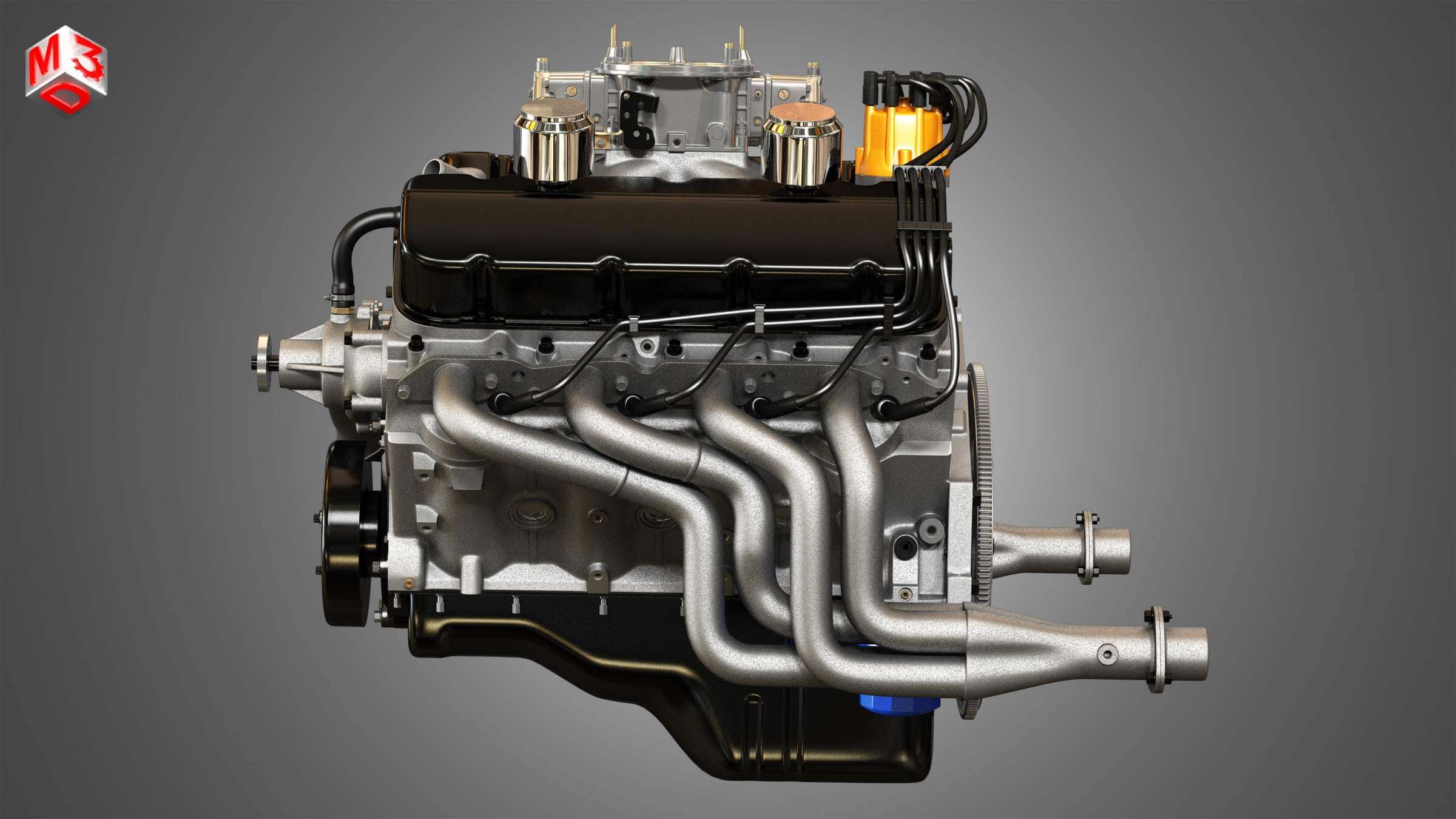 Chevy Engine - 3D Model by Markos3d