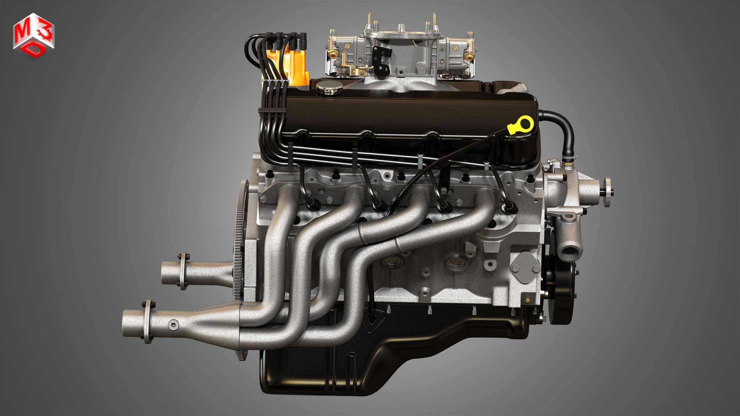 Chevy Engine - 3D Model by Markos3d