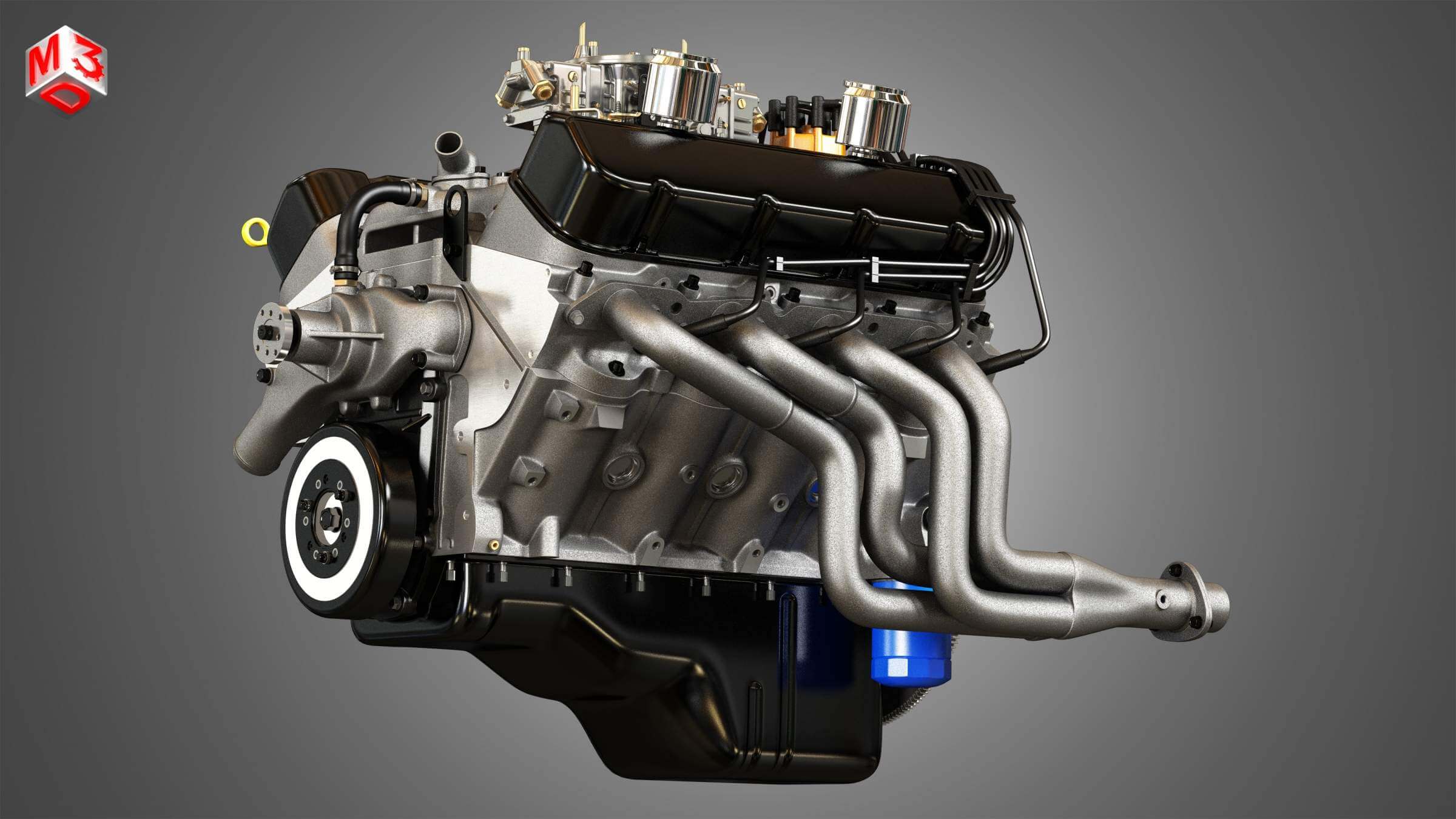 Chevy Engine - 3D Model by Markos3d