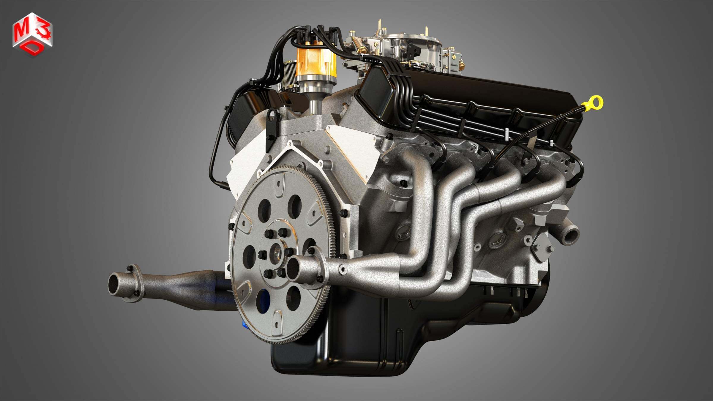 Chevy Engine - 3D Model by Markos3d