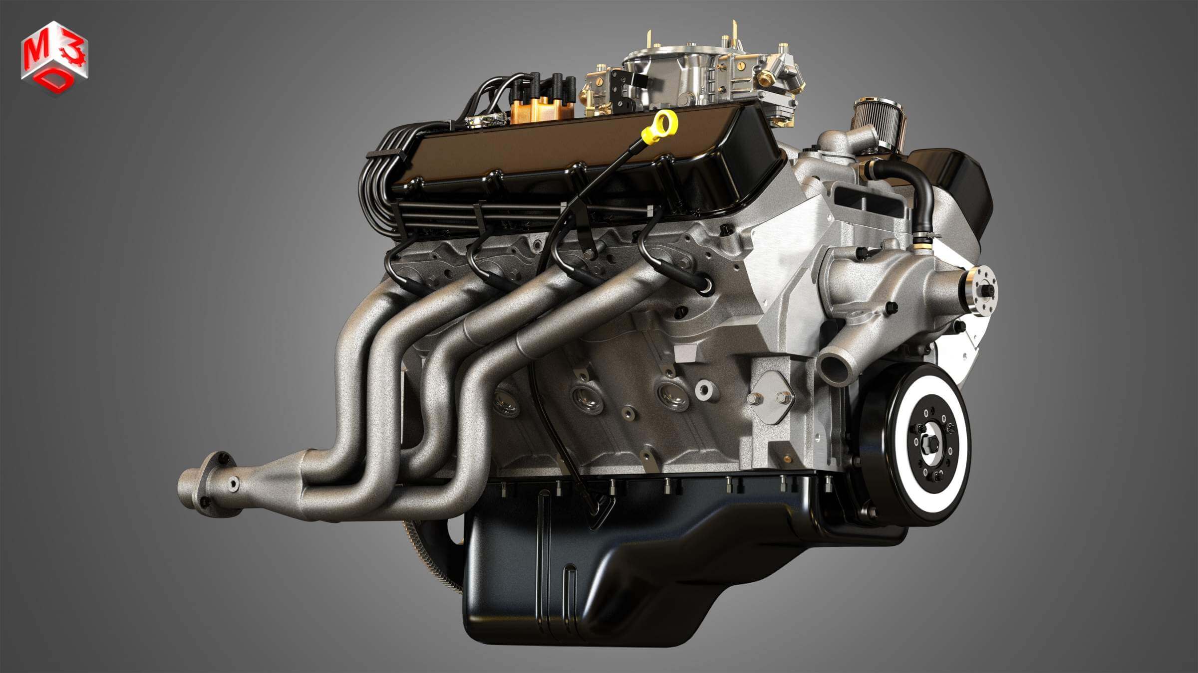 Chevy Engine - 3D Model by Markos3d