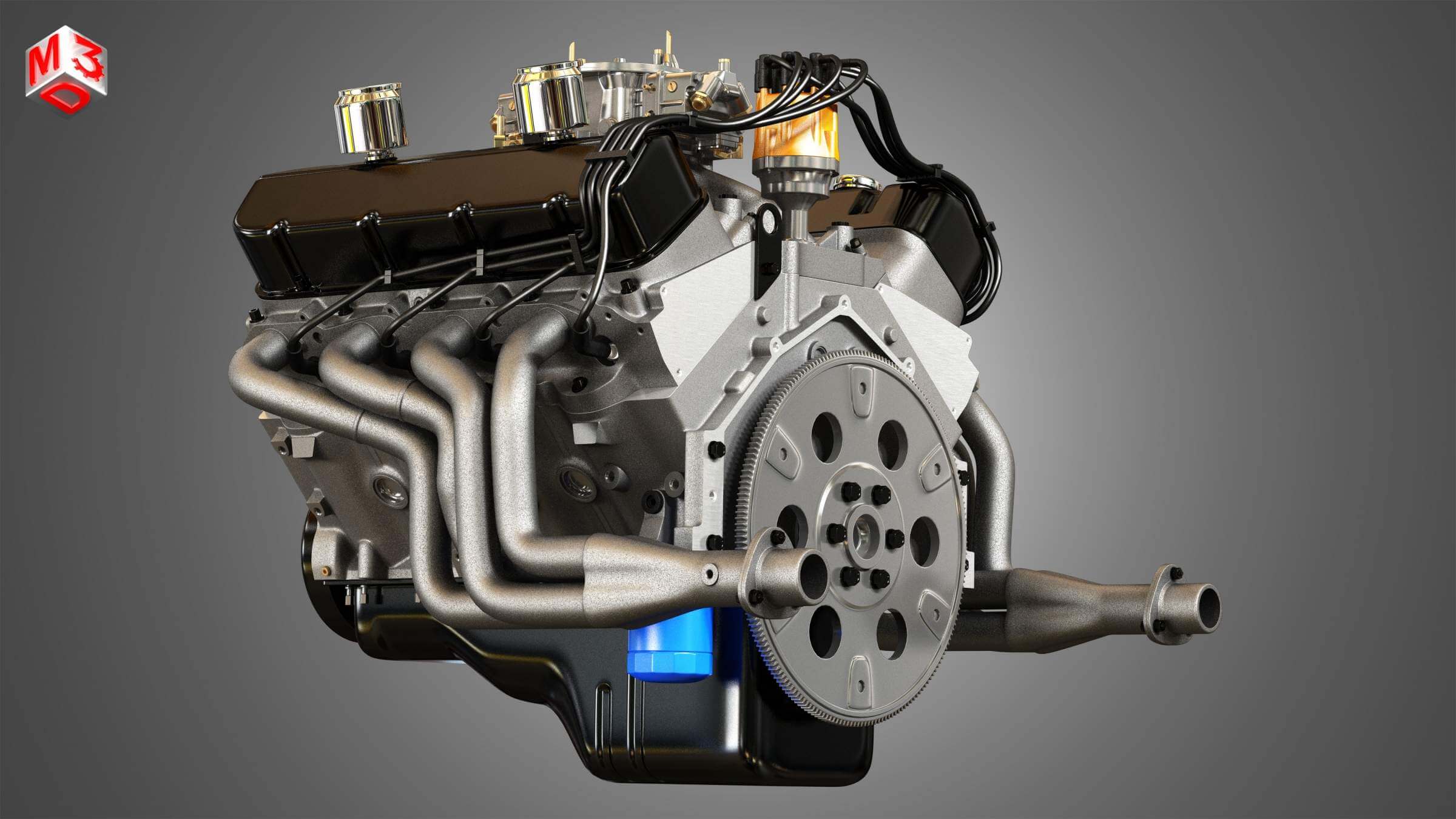 Chevy Engine - 3D Model by Markos3d