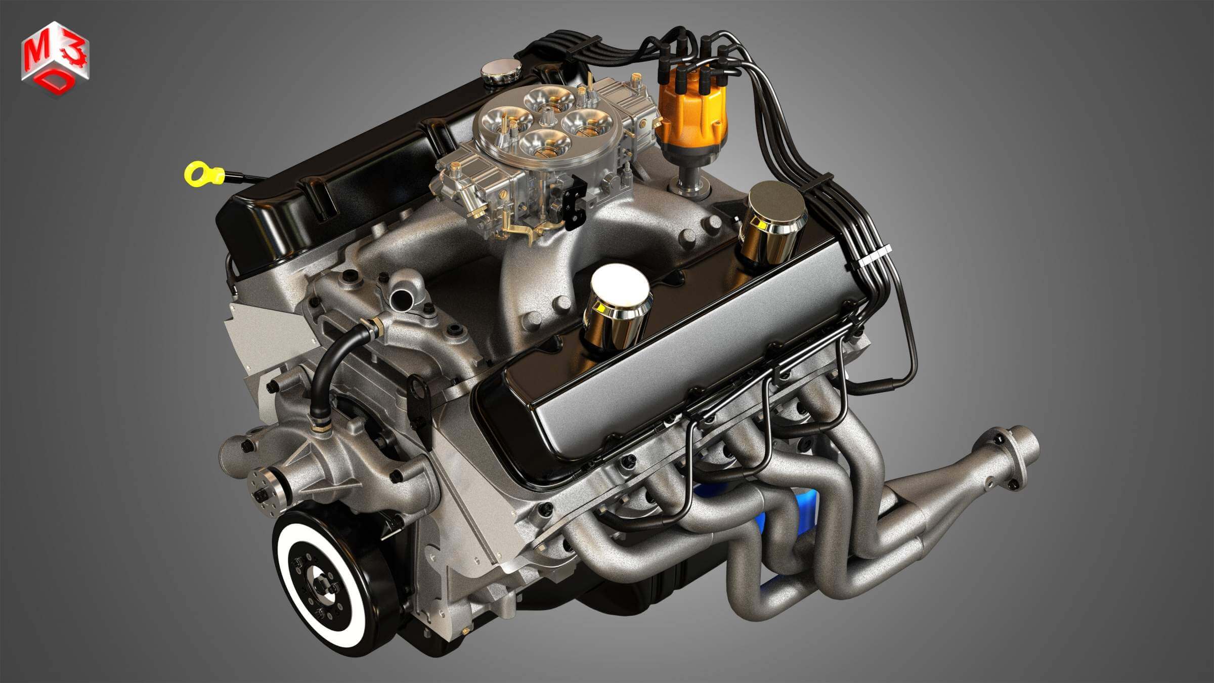 Chevy Engine - 3D Model by Markos3d