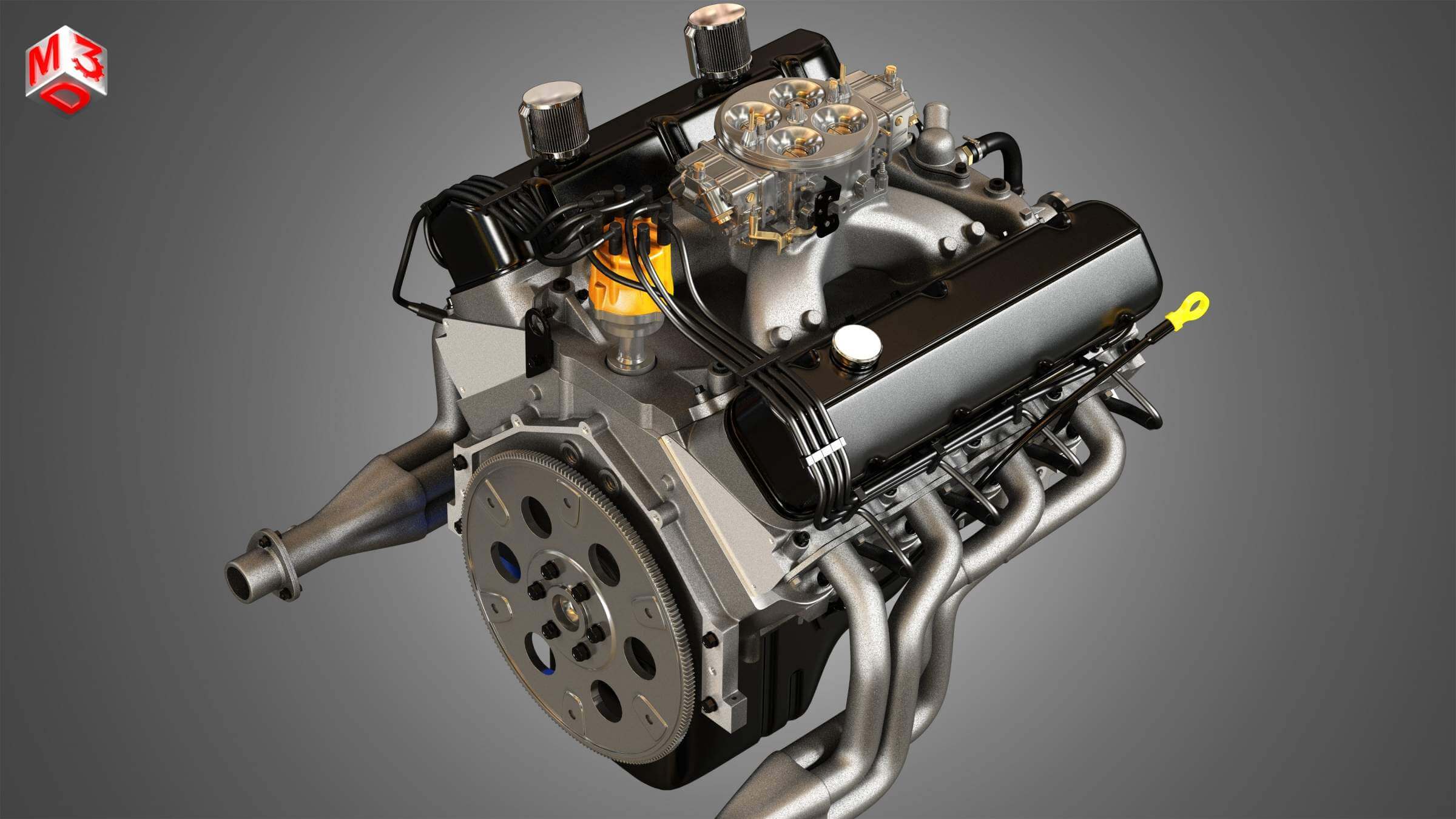 Chevy Engine - 3D Model by Markos3d