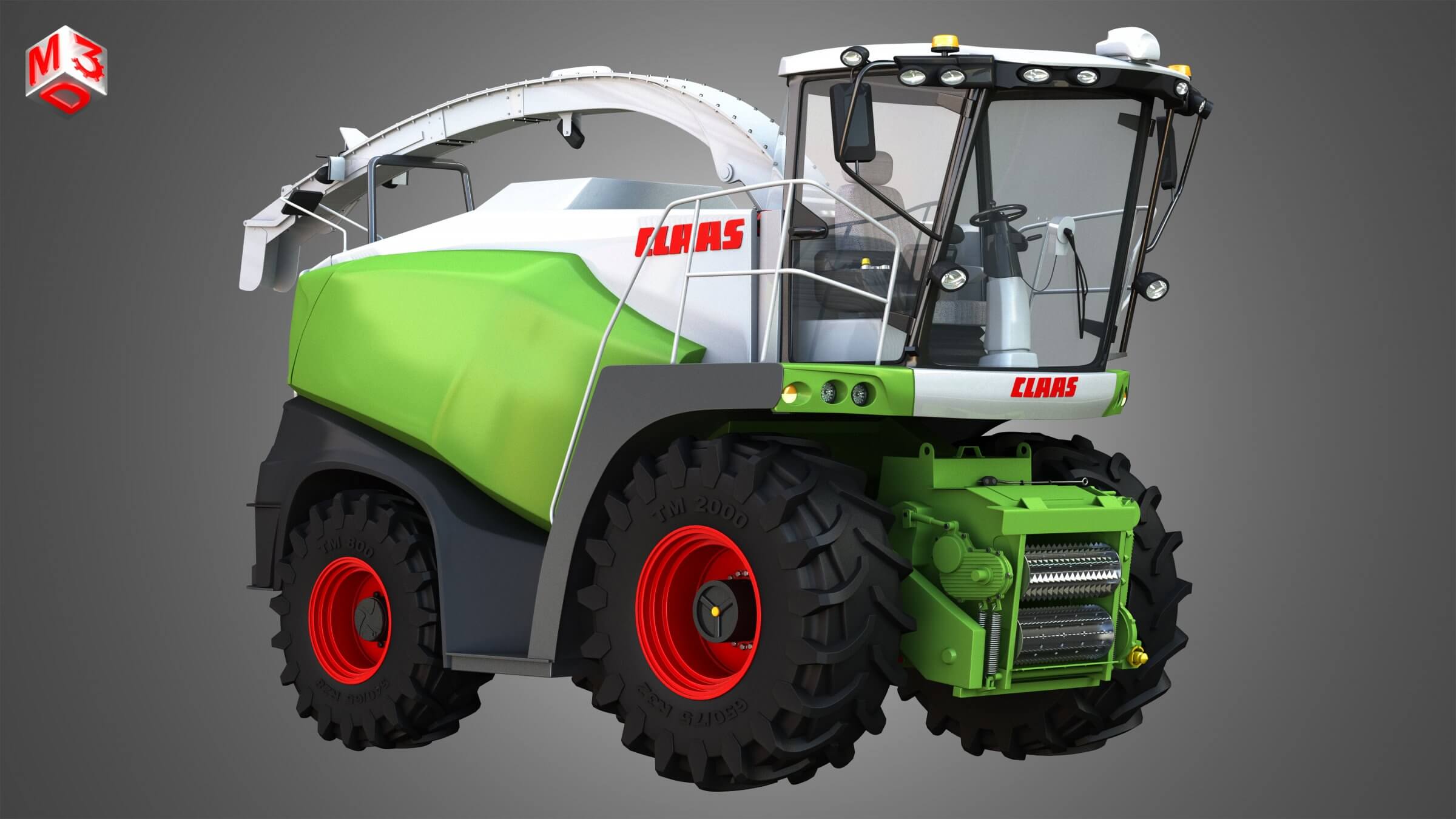 Claas Jaguar Harvester - 3D Model by Markos3d