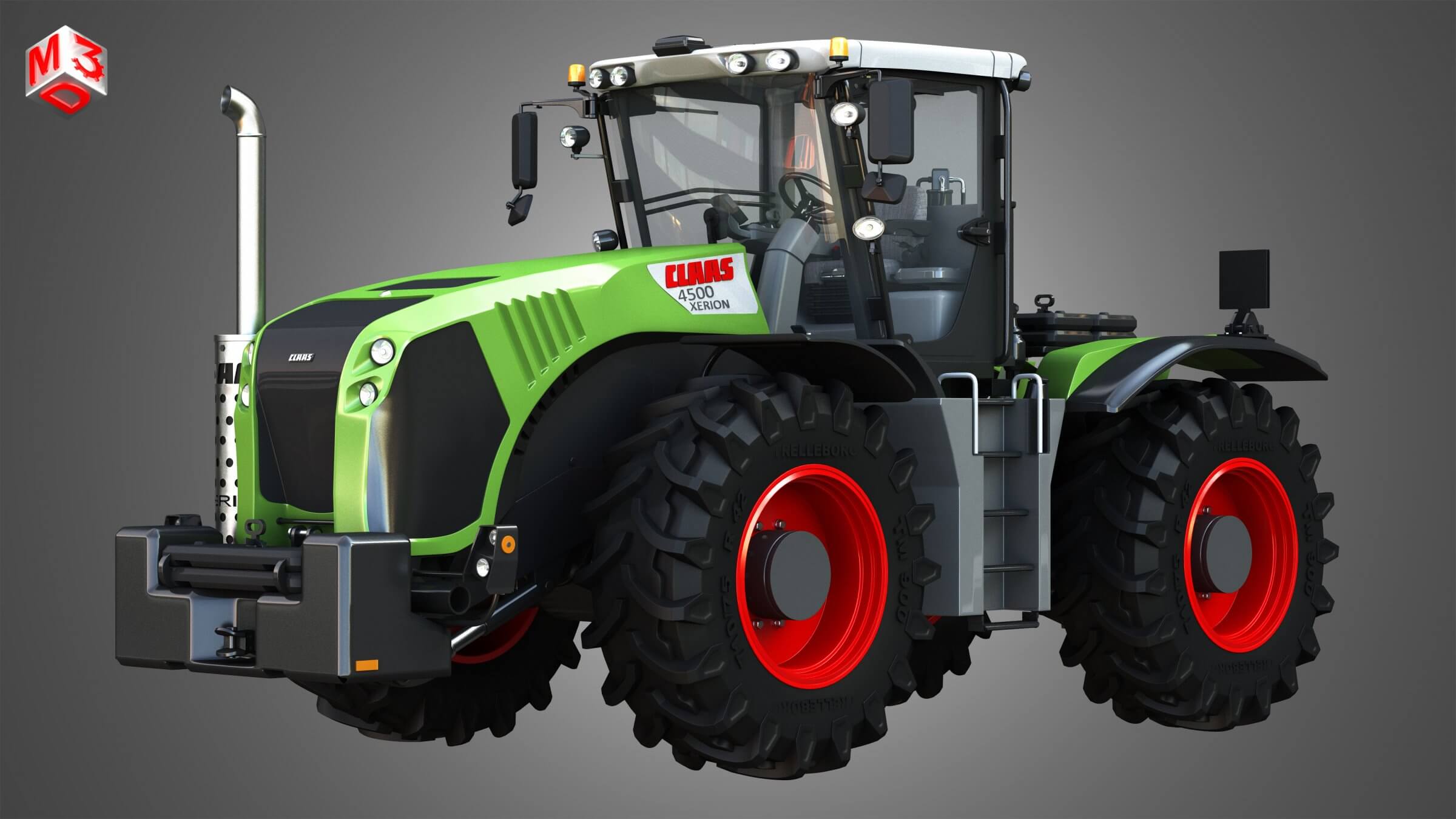 CLAAS Xerion 4000-5000 Series 3D Model by Markos3d