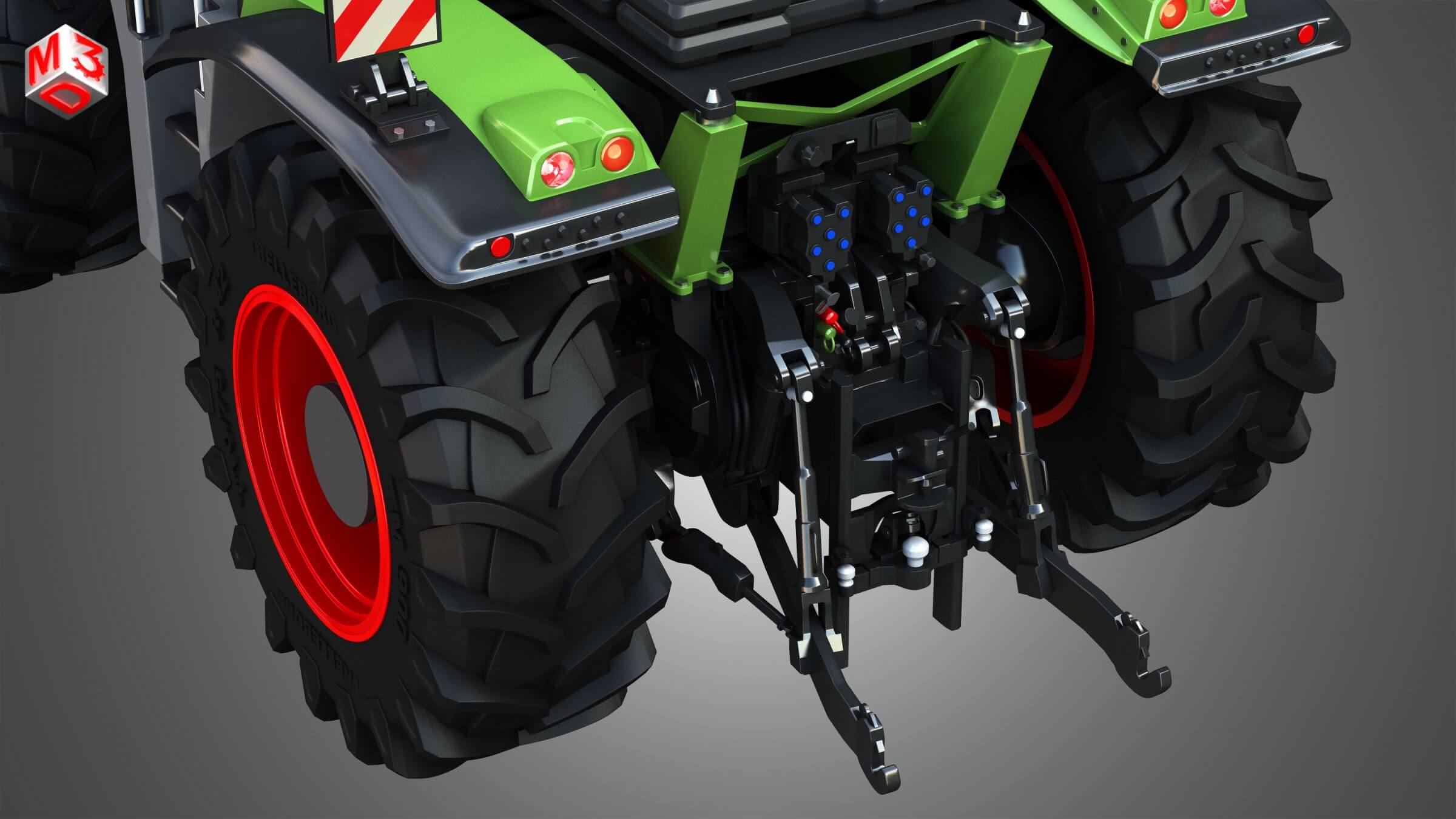 CLAAS Xerion 4000-5000 Series 3D Model by Markos3d