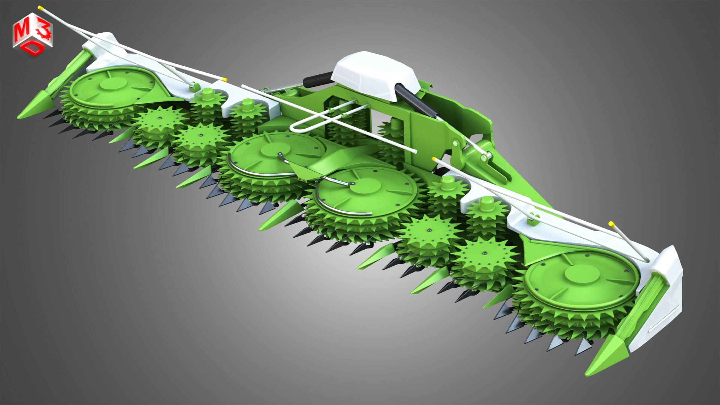 Combine Harvester Front Attachment - 3D Model by Markos3d