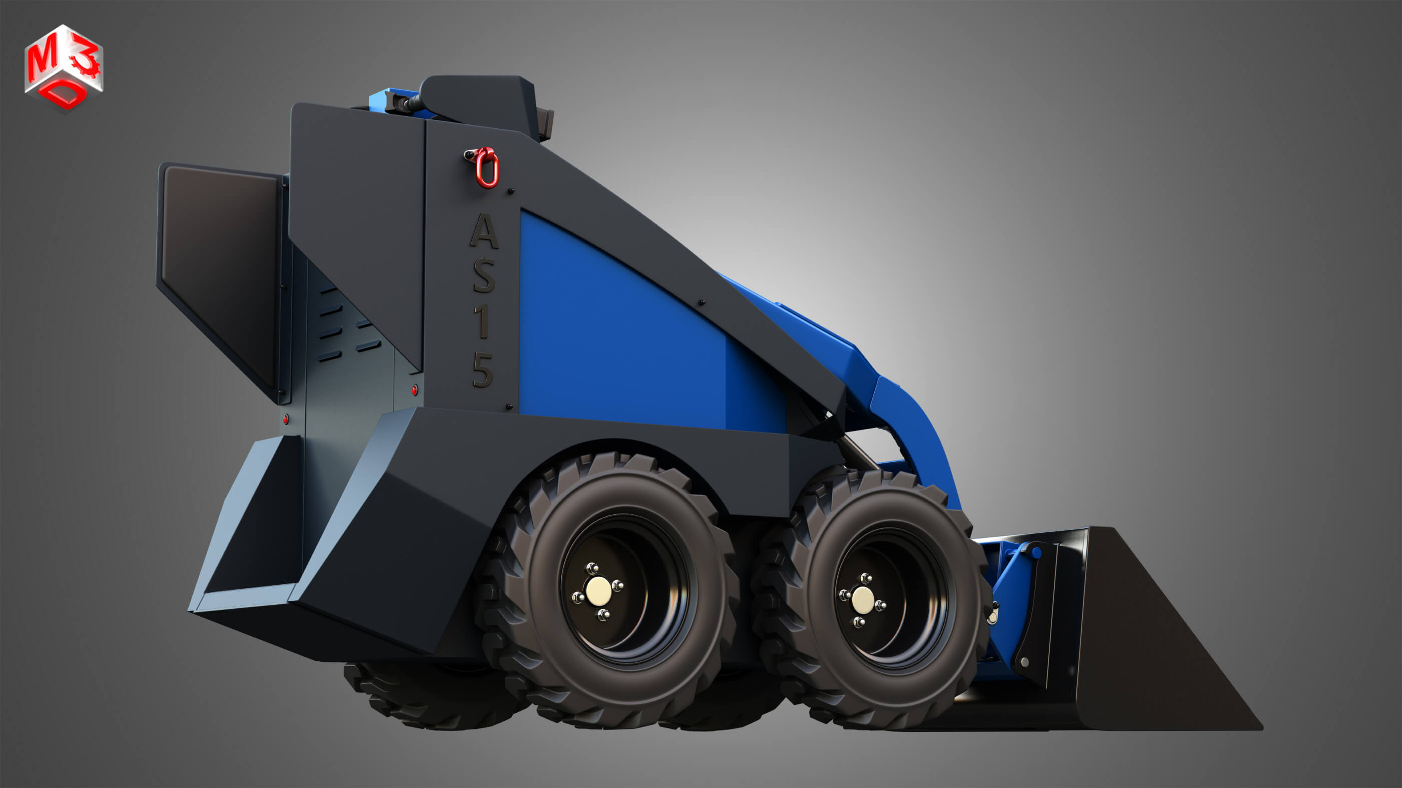 Conmeq AS15 Mini Skid Steer - Loader Bucket 3D Model by Markos3d
