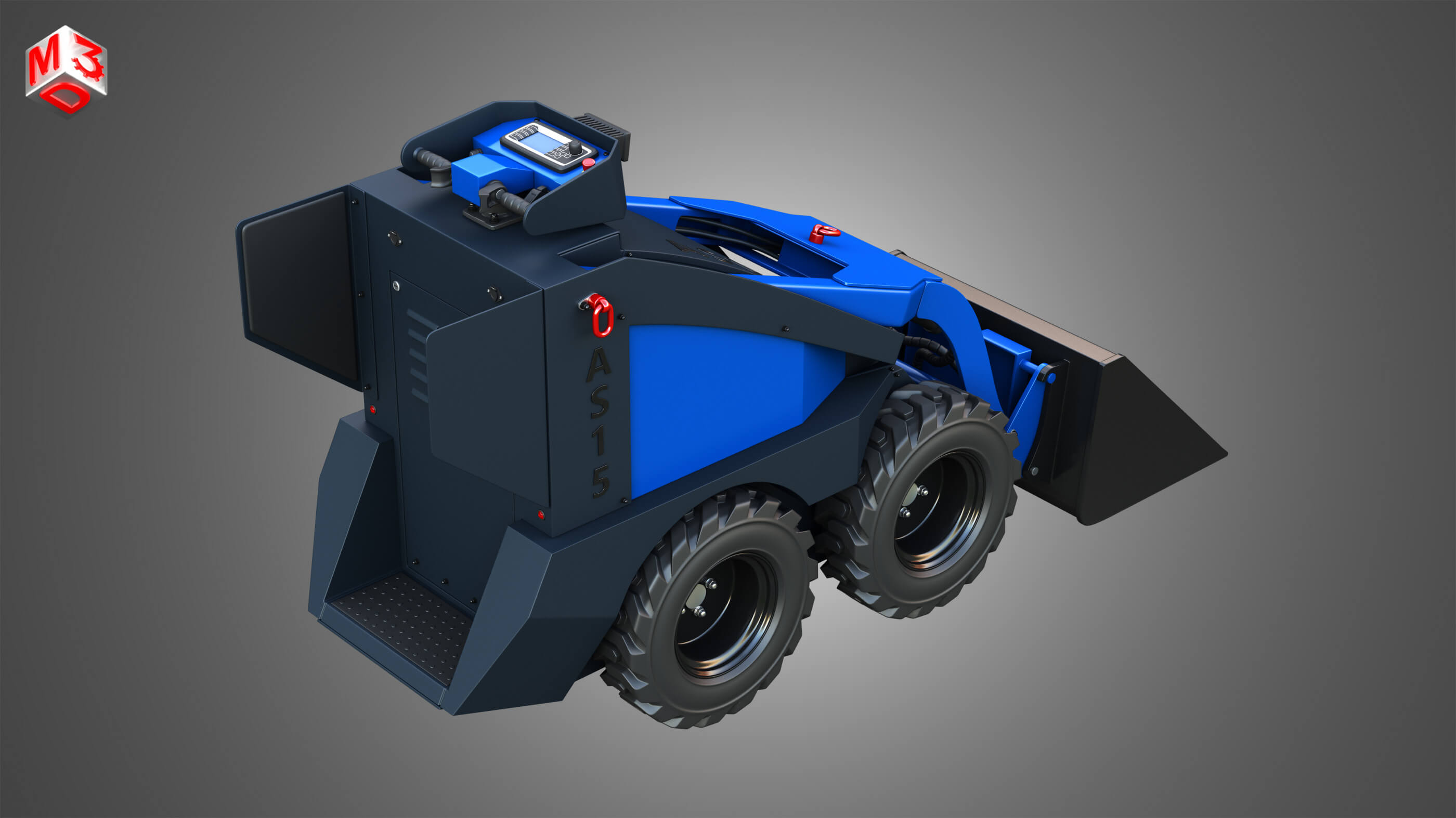 Conmeq AS15 Mini Skid Steer - Loader Bucket 3D Model by Markos3d
