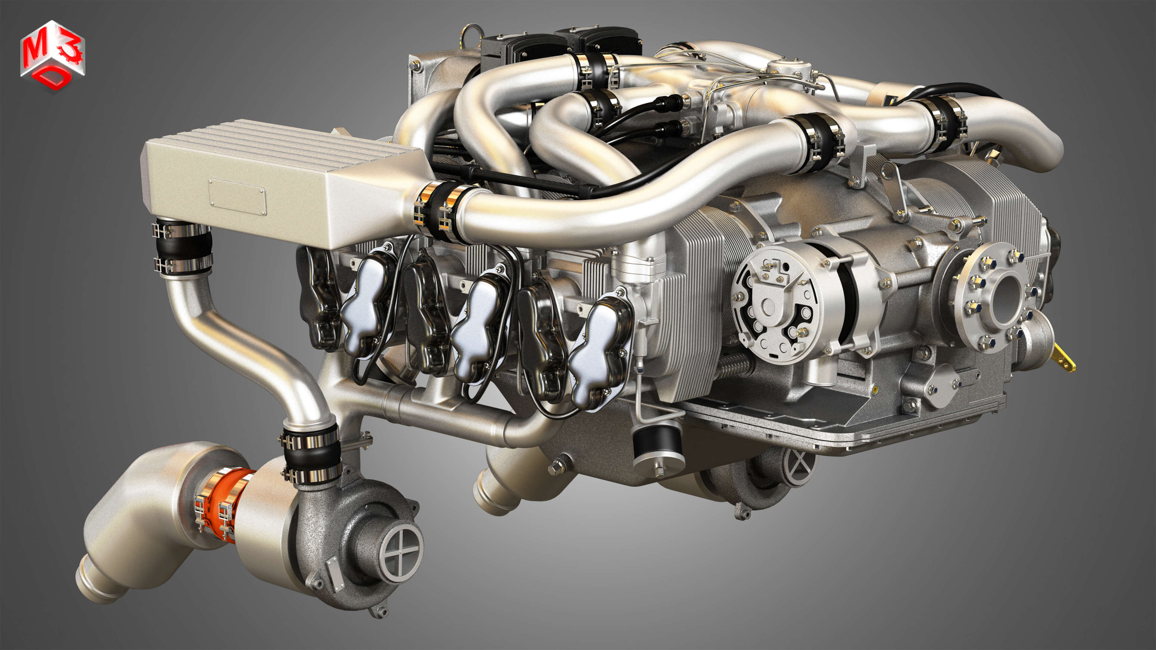 Continental Io 550 Engine - Ready for 3D Print - Special Edi by Markos3d